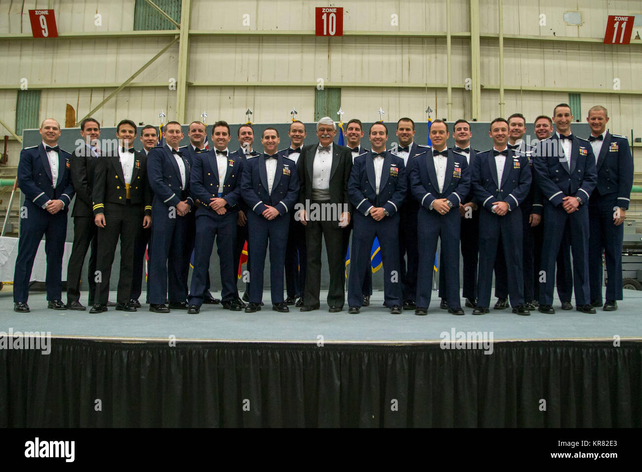 U.S. Air Force Test Pilot School Class 17A poses for a group Stock ...