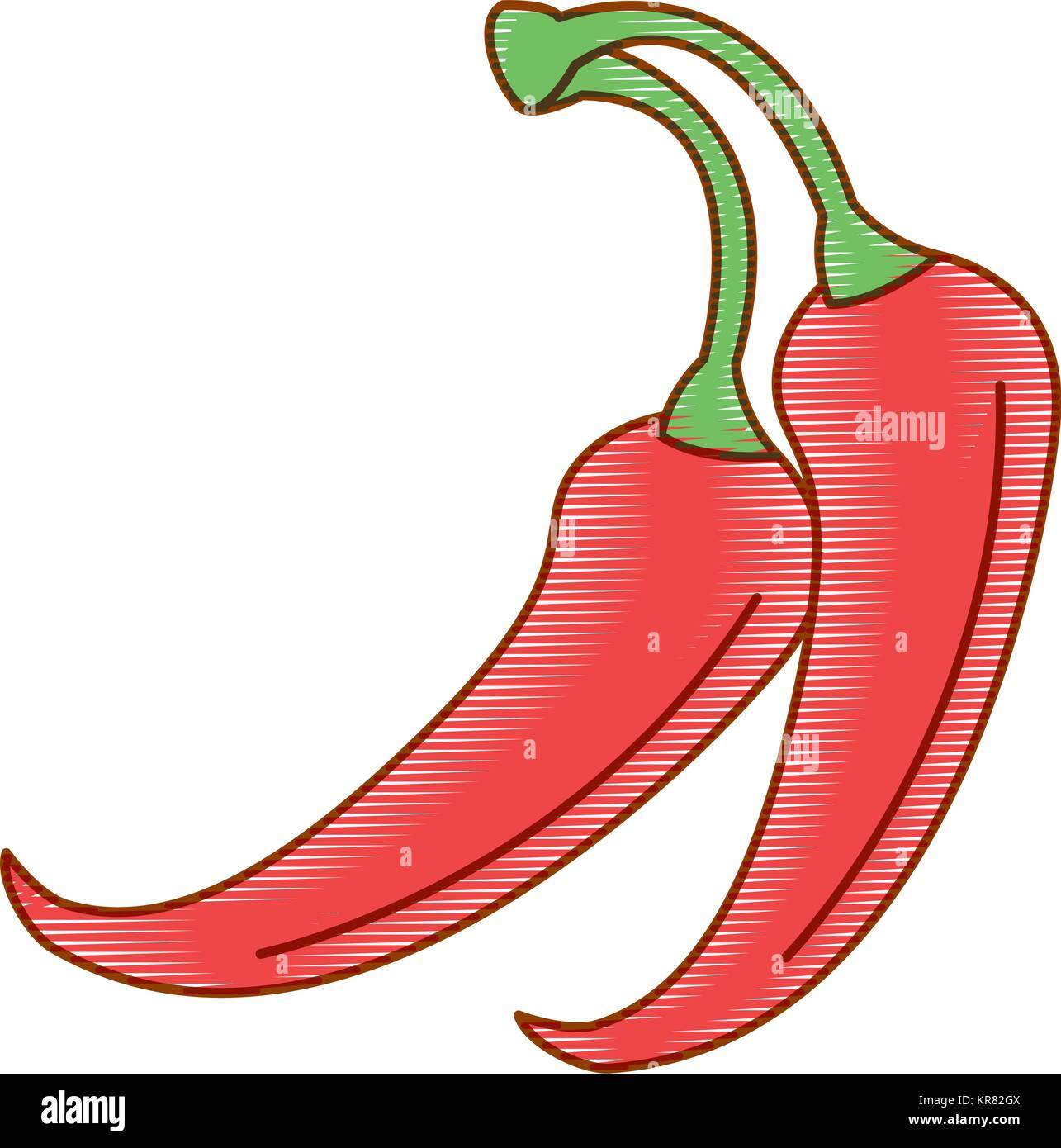 spicy chile vegetable icon Stock Vector Image & Art - Alamy