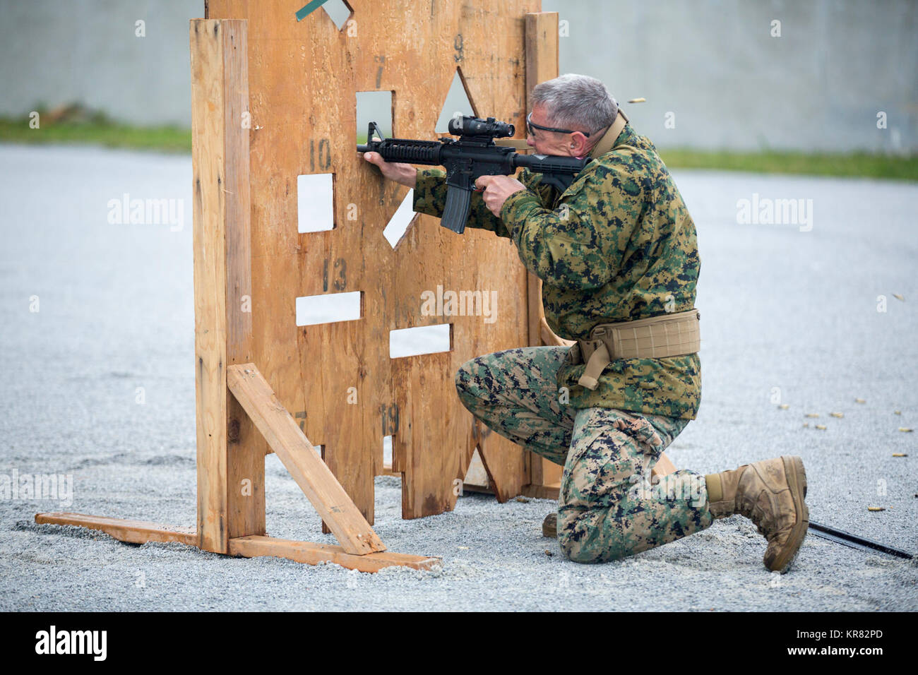 U.S. Marine Corps Chief Warrant Officer 4 Roderick W. Palmer, a ...