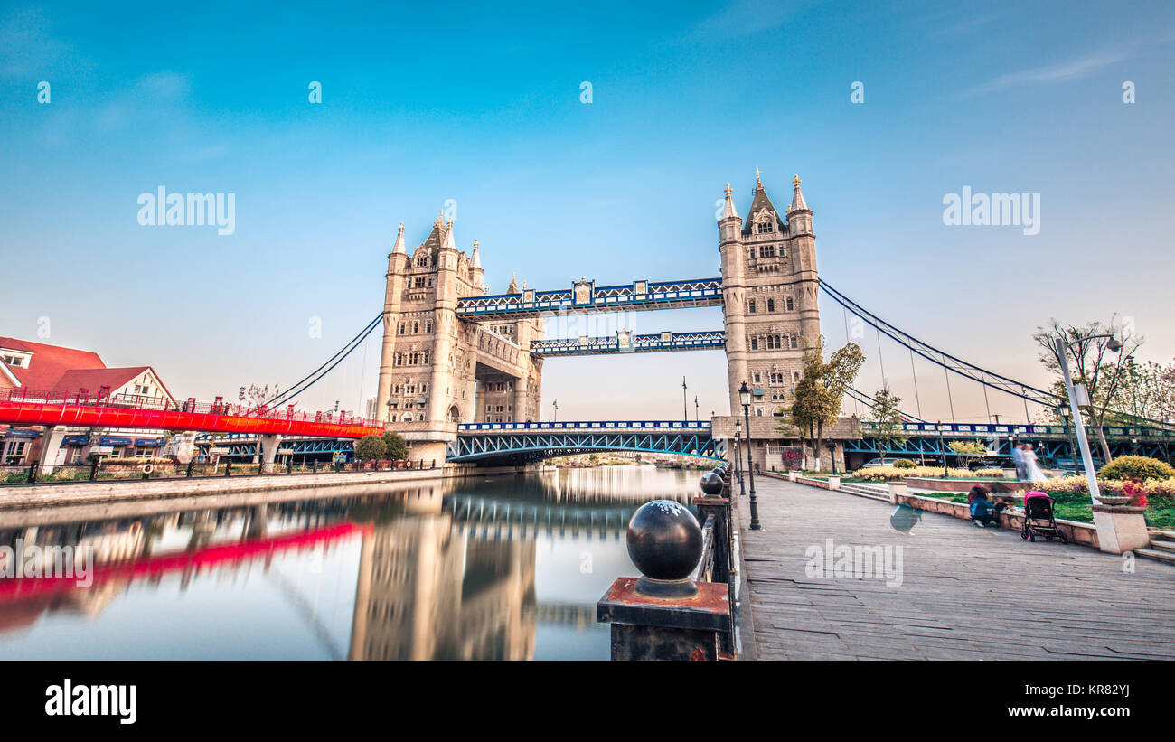 Architectural landscape of London Bridge in Suzhou,Jiangsu Province ...