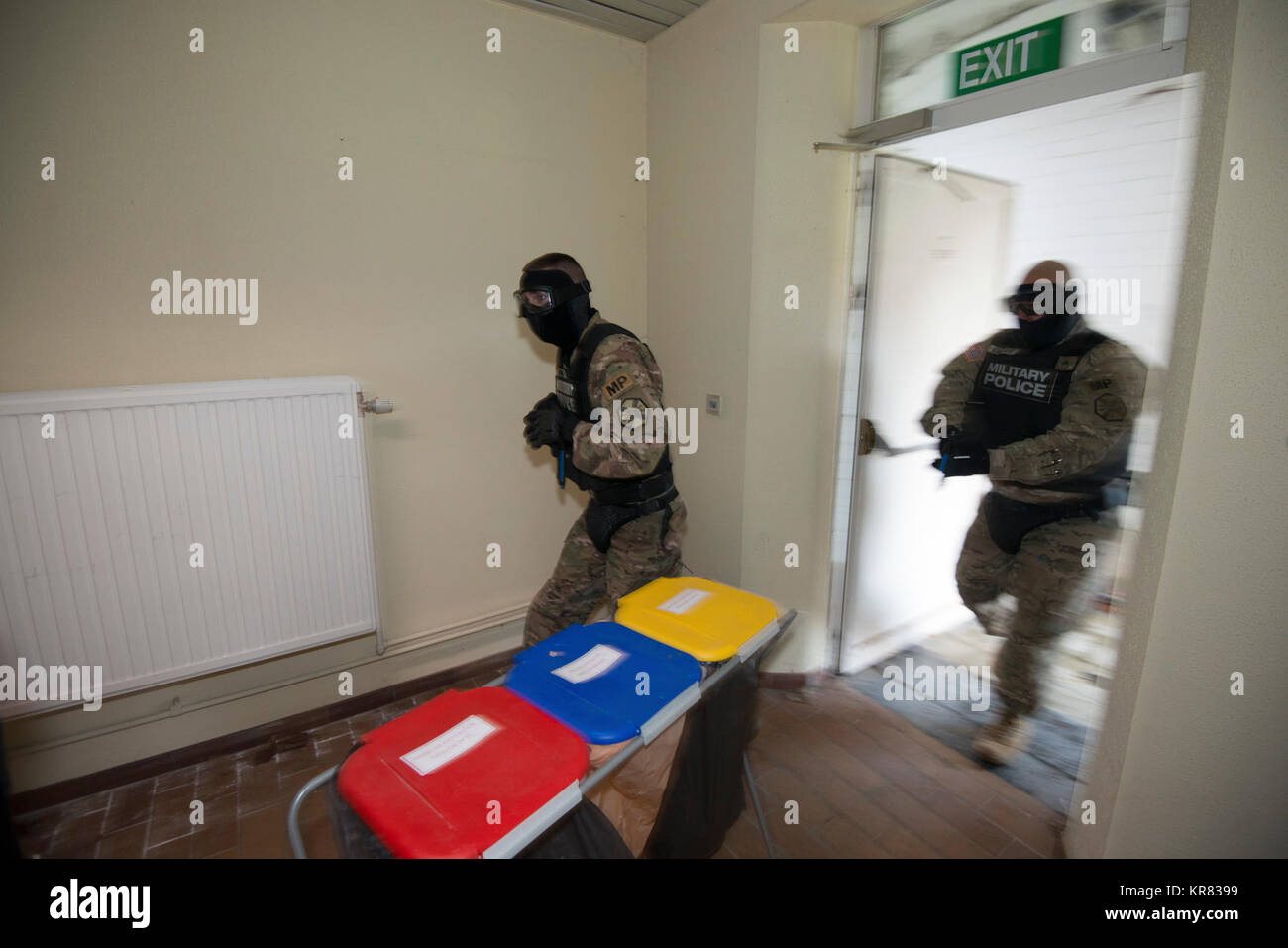 U.S. Army Spc. Douglas Lanning, with Chièvres Provost Marshall Office ...