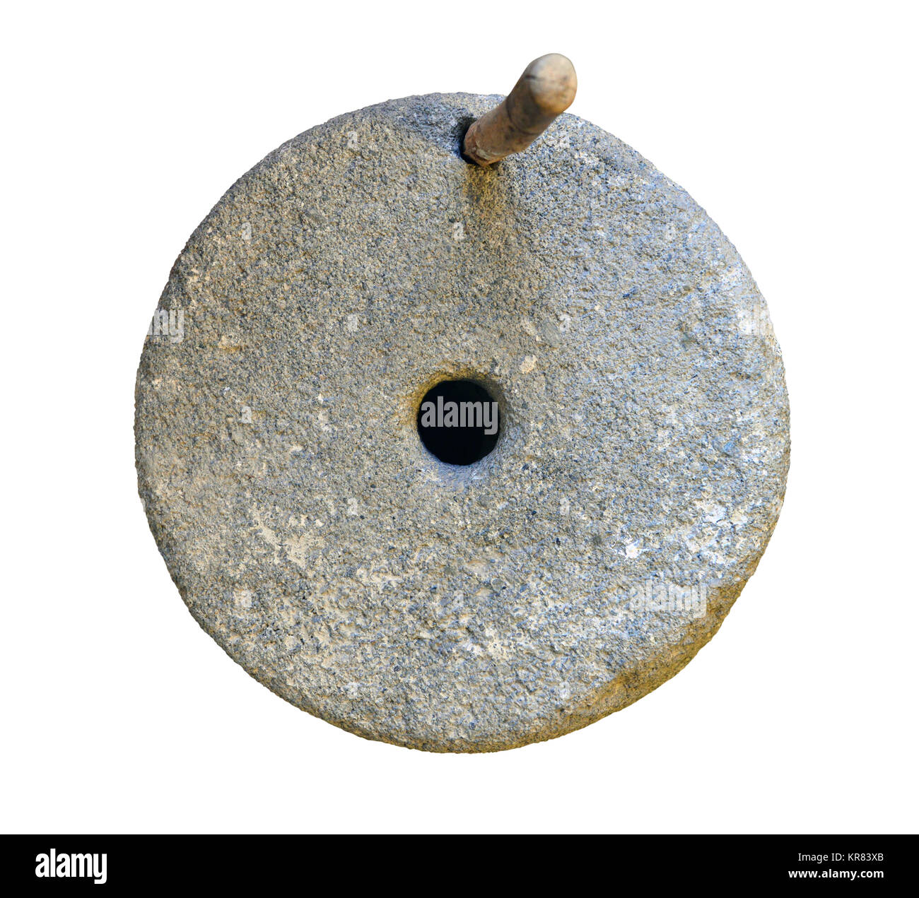 Flour milling stone Cut Out Stock Images & Pictures - Alamy