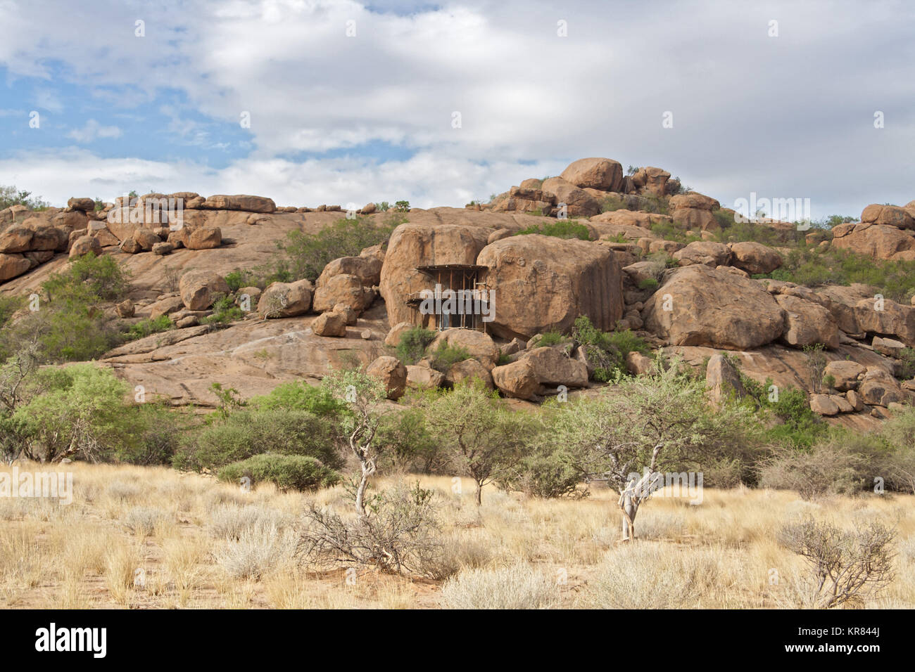 cave dwelling on the guest farm Omandumba in Erongo Mountains Namibia ...