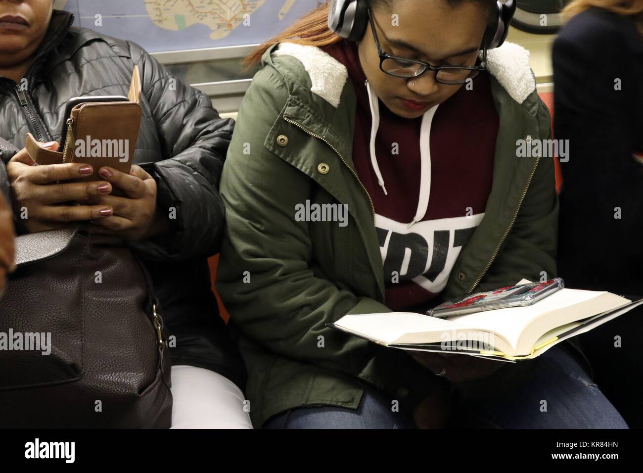 People using technology in their daily lives, New York USA Stock Photo ...