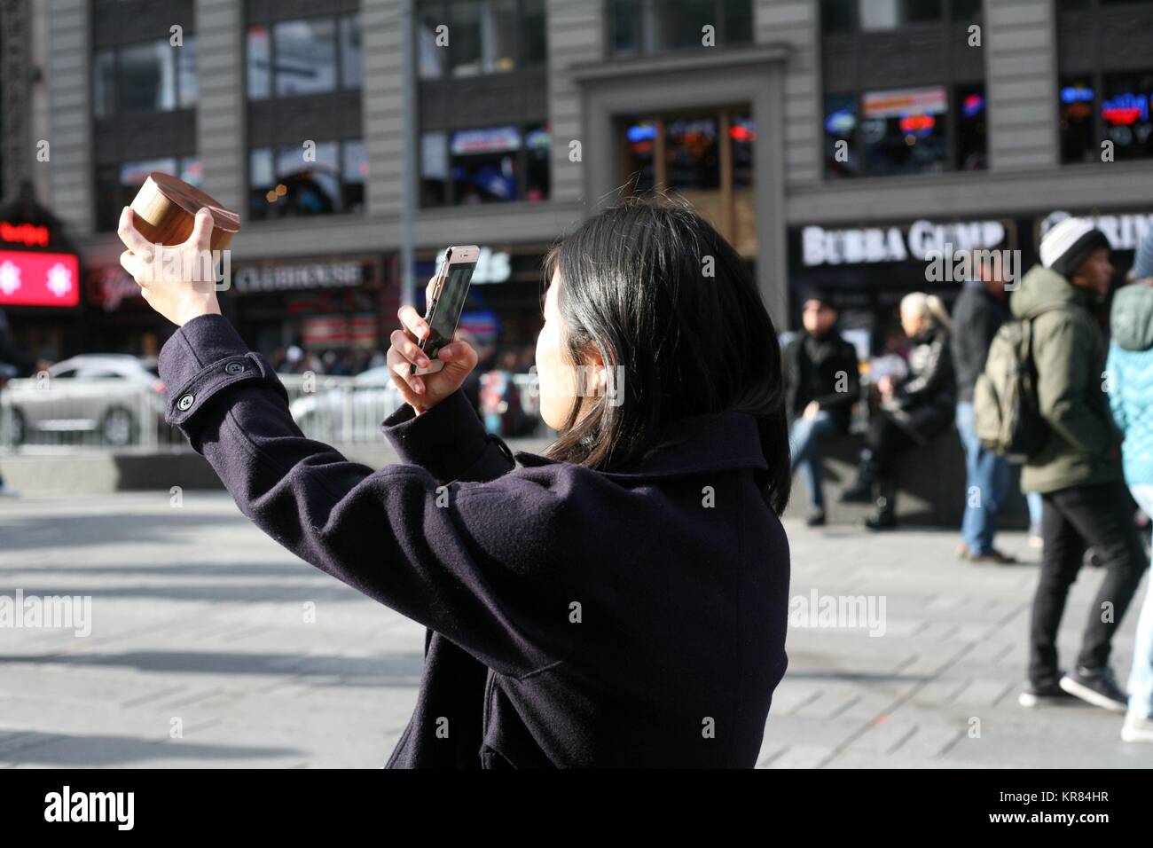 People using technology in their daily lives, New York USA Stock Photo ...