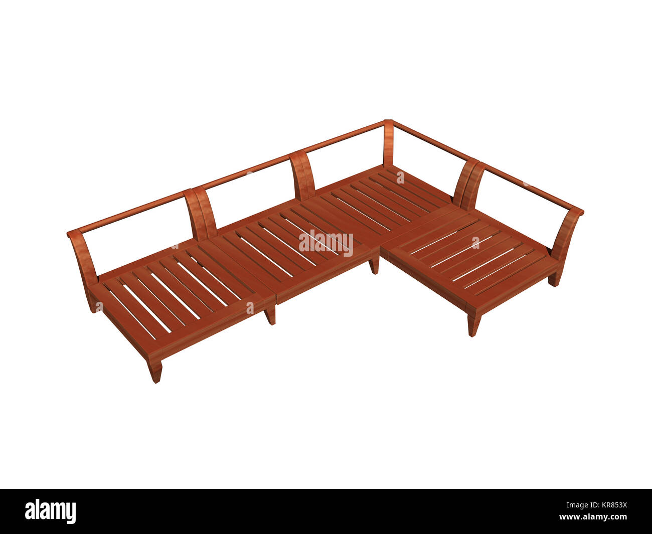 Corner bench with seat Cut Out Stock Images & Pictures - Alamy