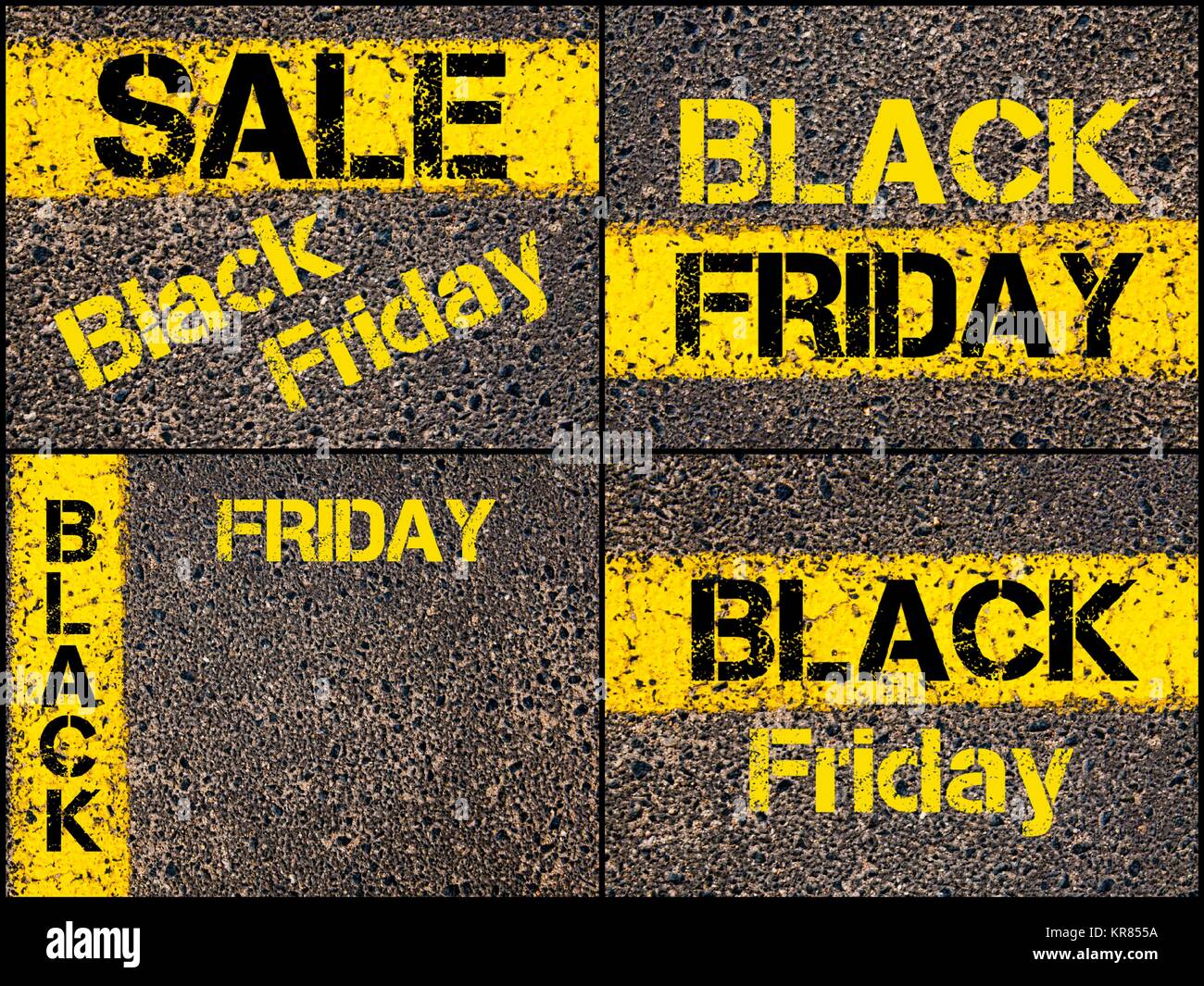 Retail Sales Conceptual images with Black Friday message Stock Photo ...