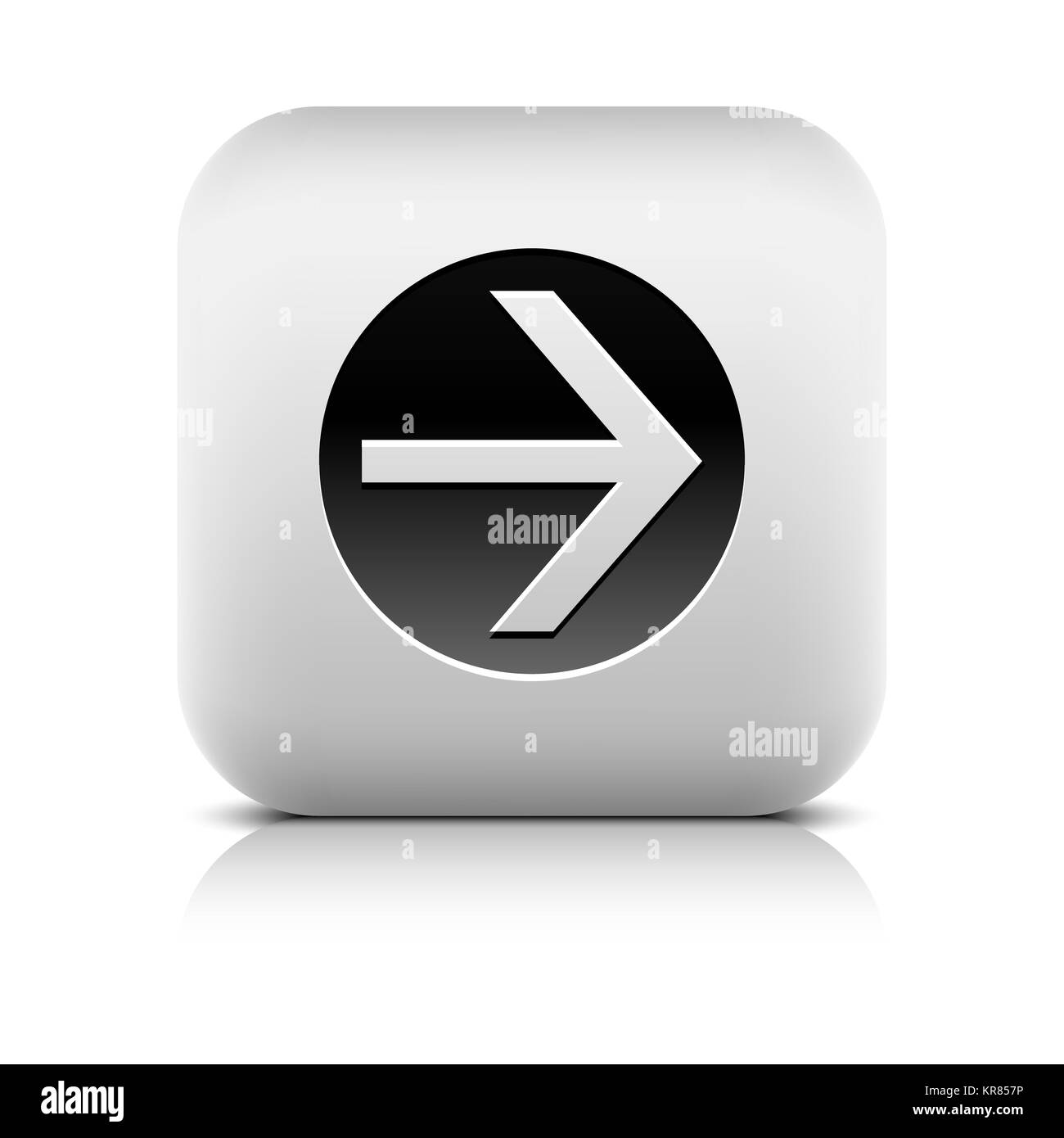 Arrow down vector icon in Black and White Stock Photos & Images - Alamy