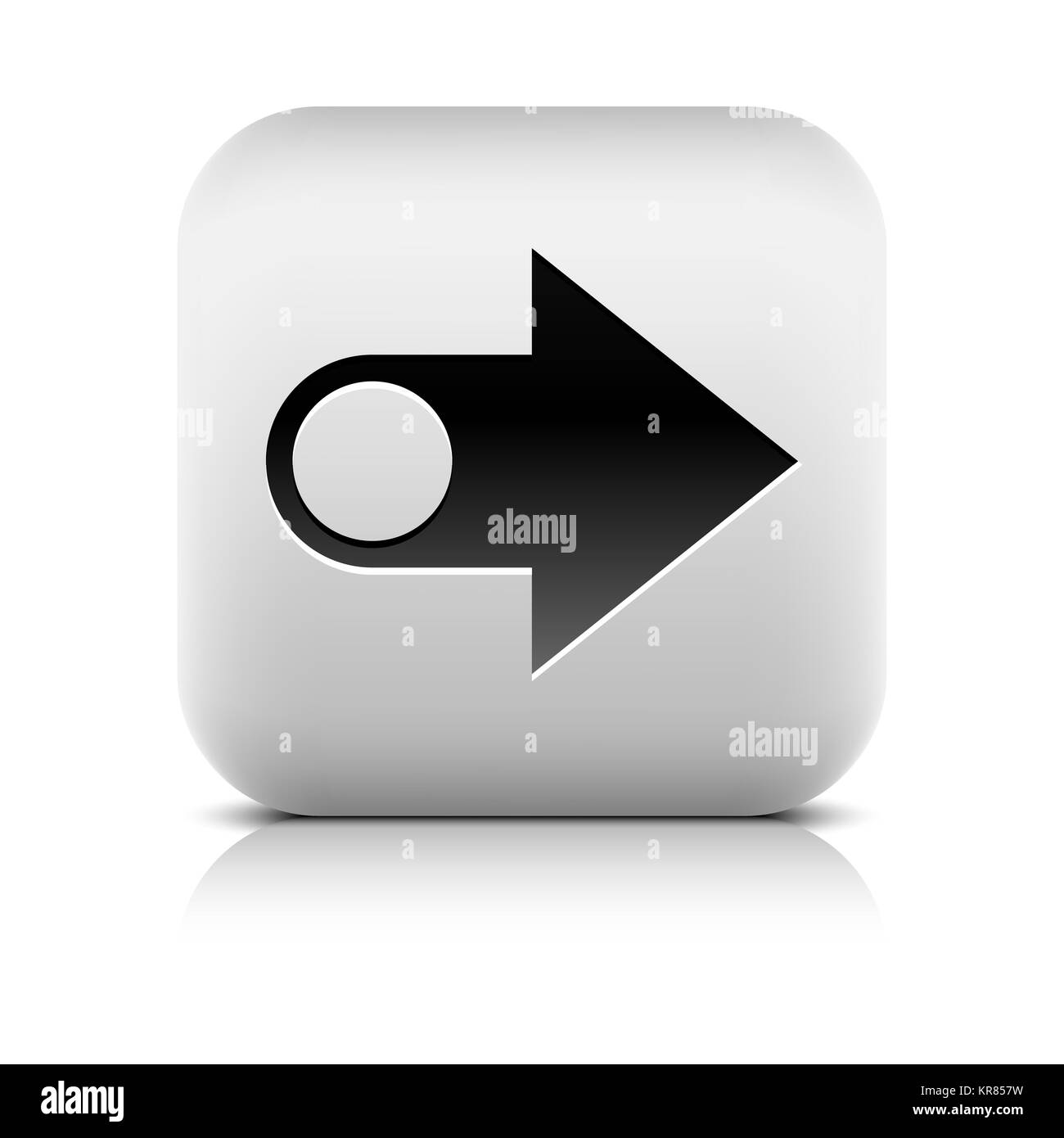 Web icon with arrow sign Stock Photo - Alamy