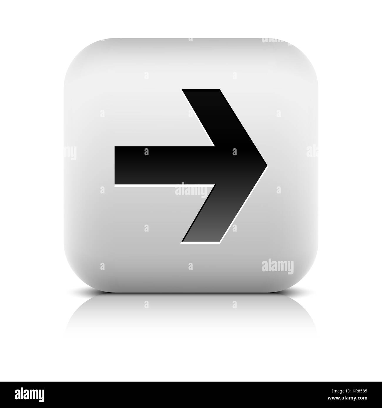 Gray icon with black arrow sign Stock Photo - Alamy