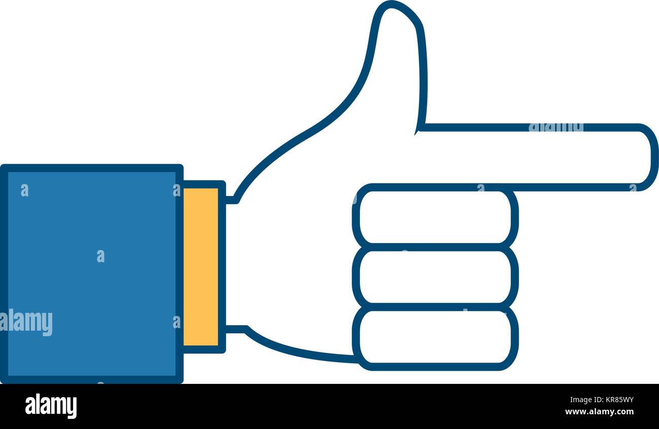 Hand pointing symbol icon vector illustration graphic design Stock ...