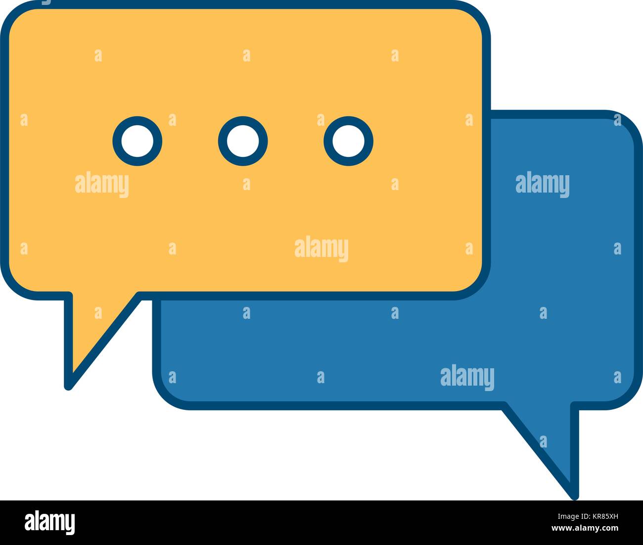 Chat bubbles symbol icon vector illustration graphic design Stock ...
