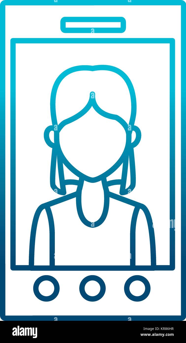 Smartphone video call technology icon vector illustration graphic ...