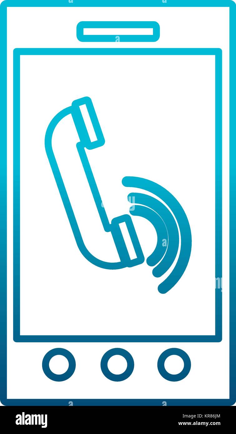 Smartphone mobile calling icon vector illustration graphic design Stock ...