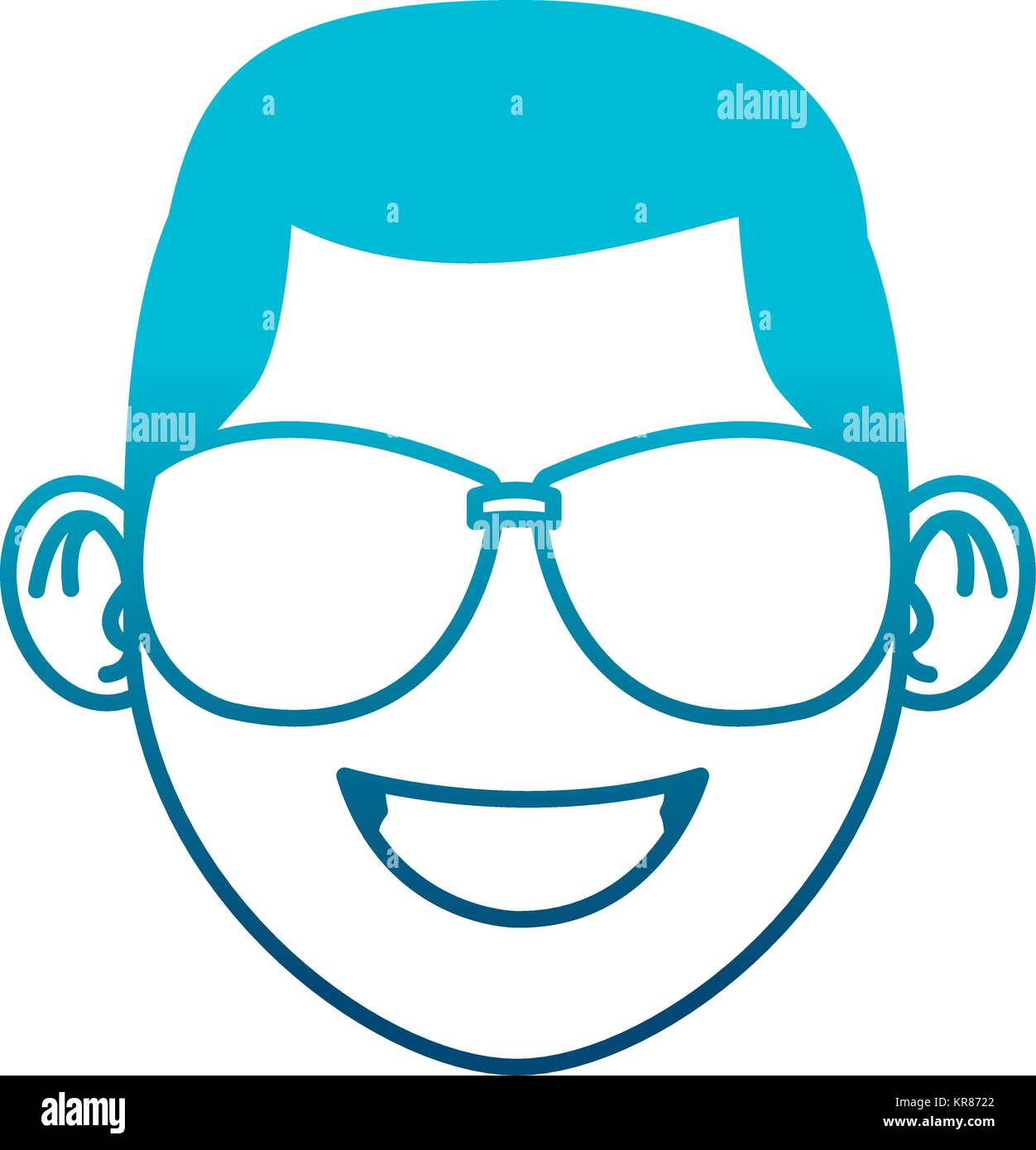 Man with sunglasses face icon vector illustration graphic design Stock ...