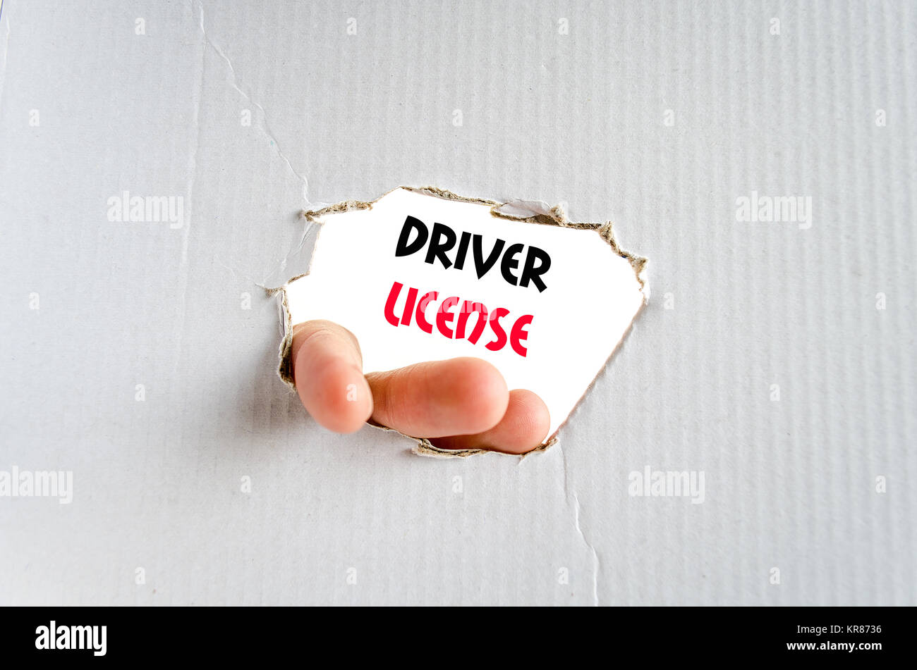 Driver license text concept Stock Photo - Alamy