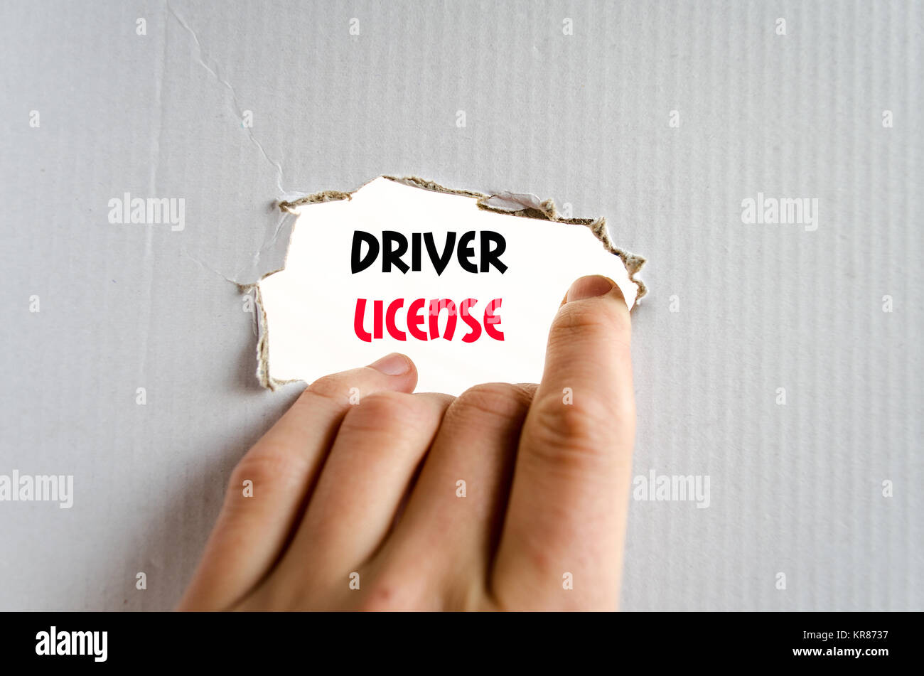 Driver license text concept Stock Photo - Alamy