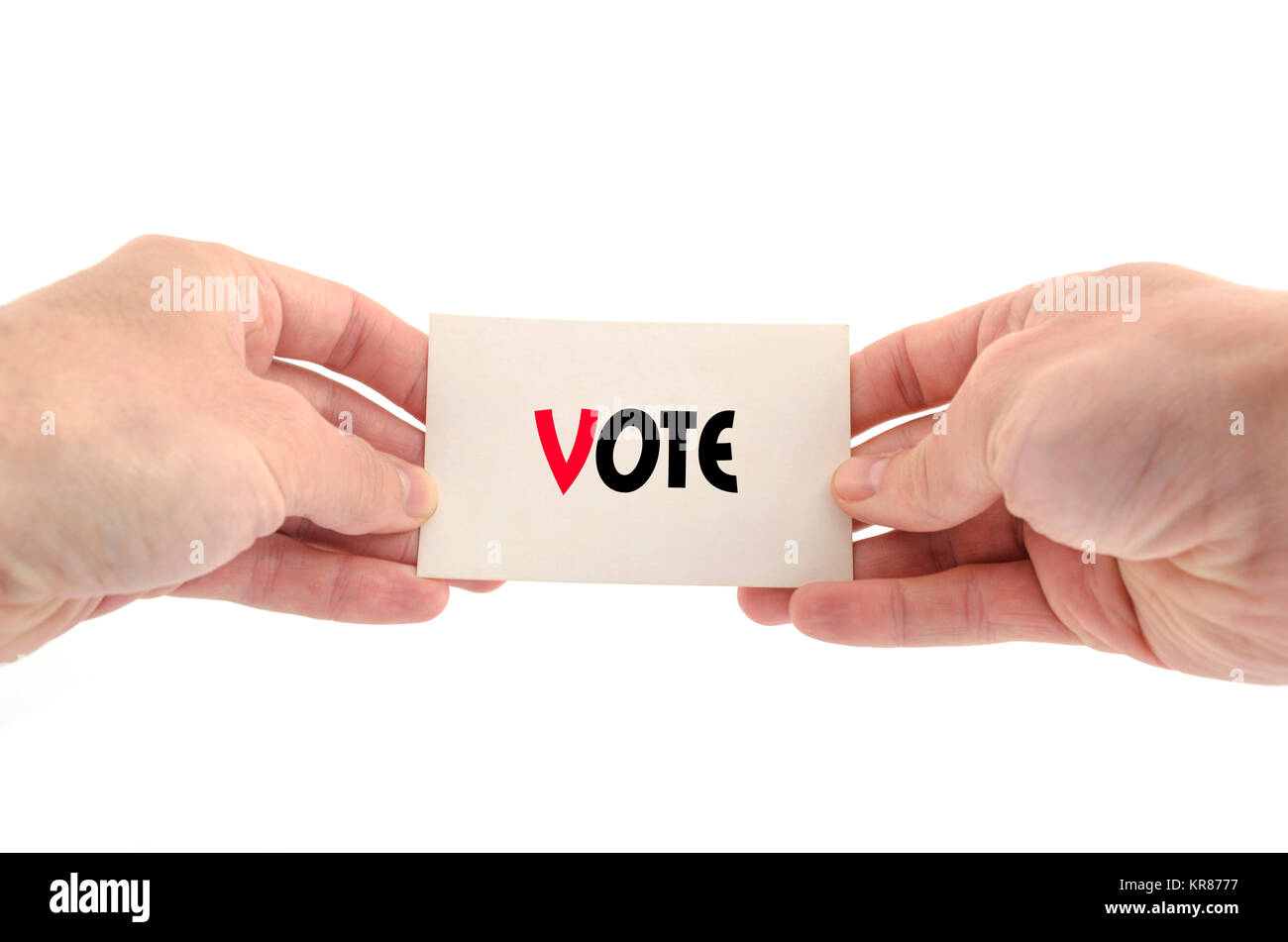 Vote text concept Stock Photo - Alamy