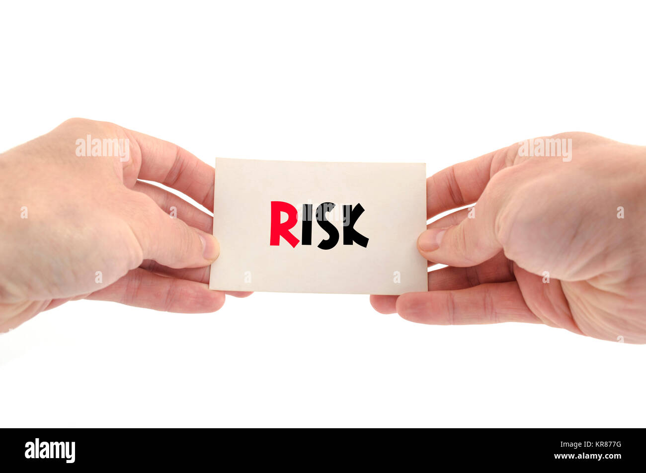 Risk text concept Stock Photo - Alamy