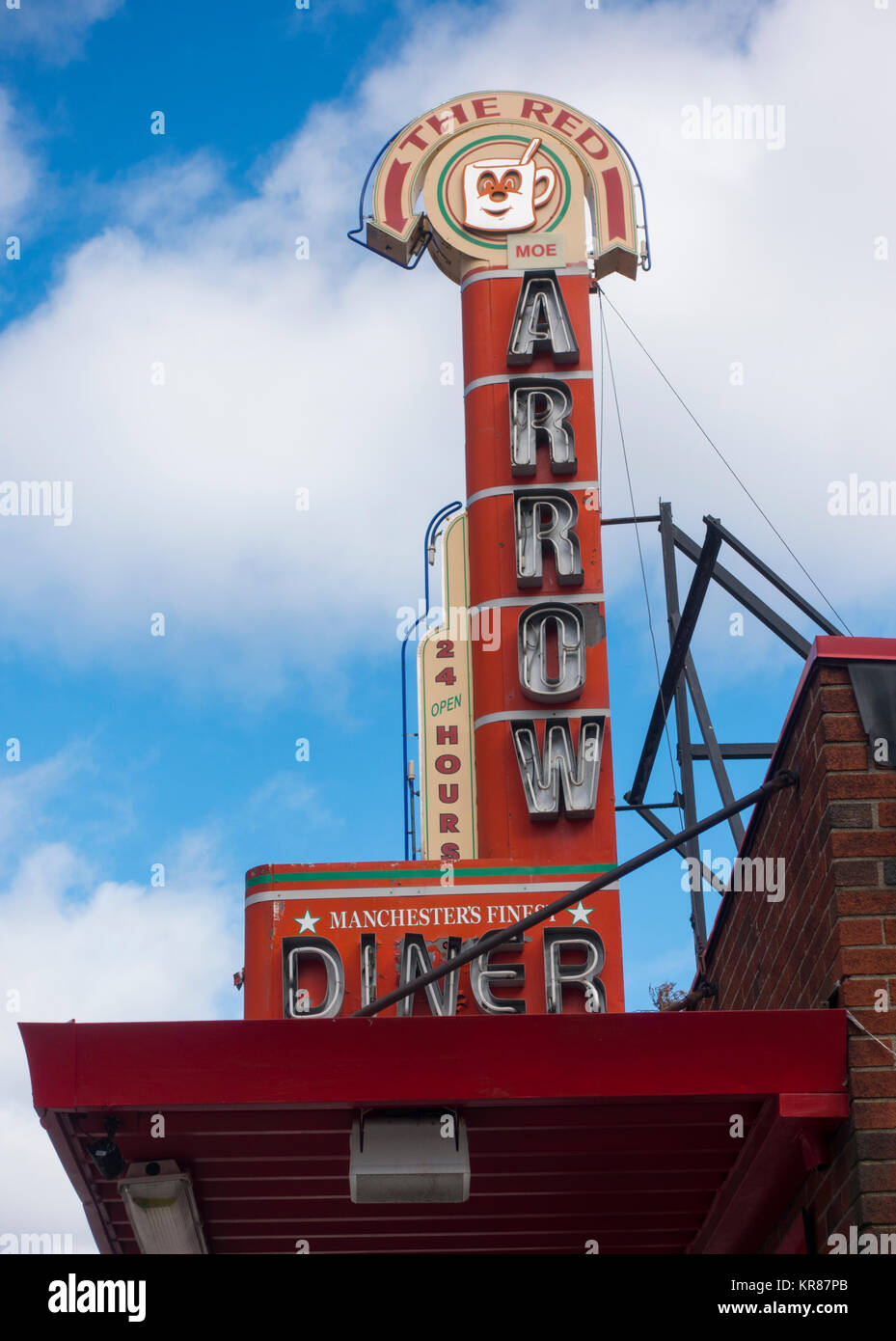 Red arrow diner manchester hi-res stock photography and images - Alamy