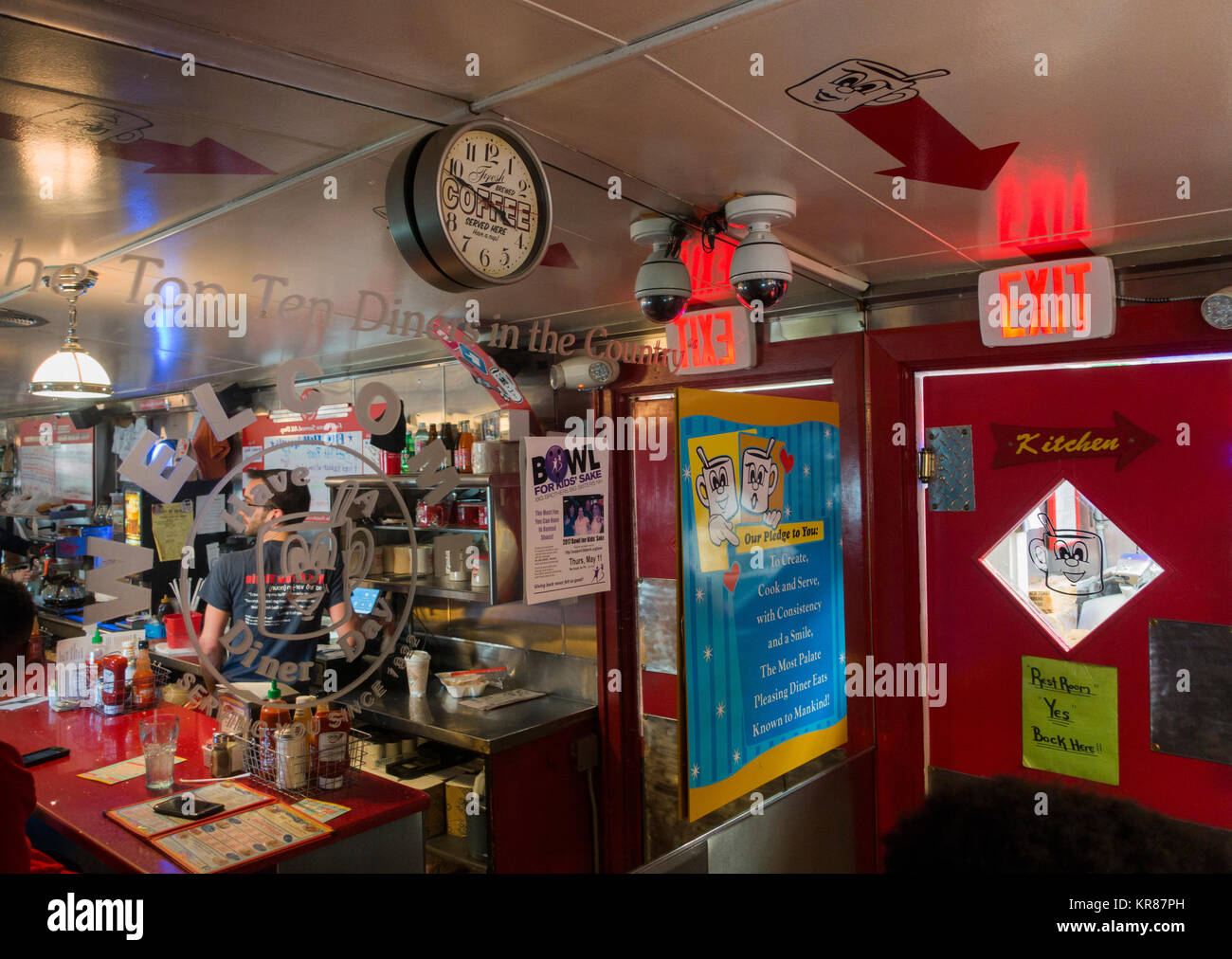 Red Arrow diner Manchester NH Stock Photo - Alamy