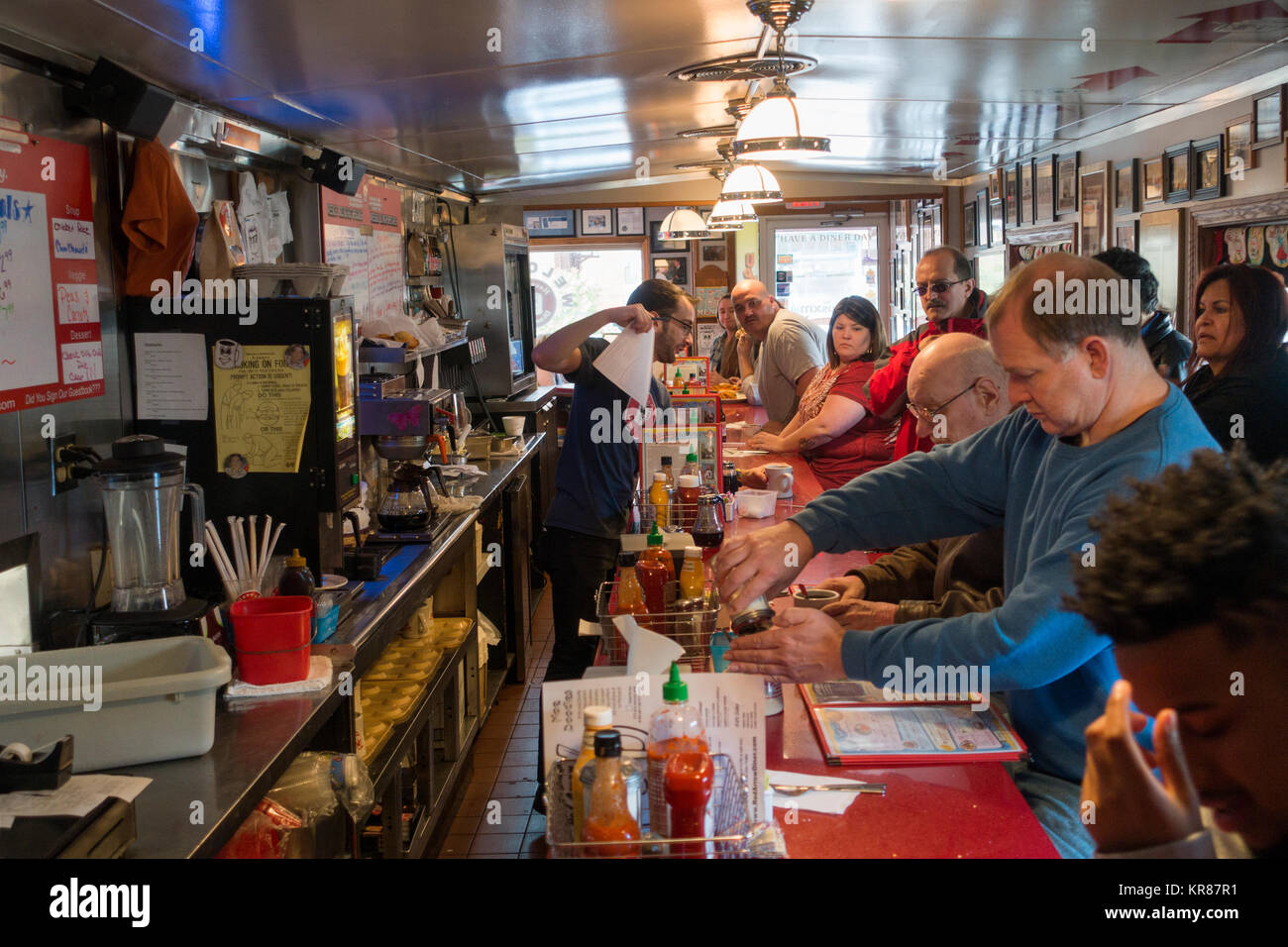 Red Arrow diner Manchester NH Stock Photo - Alamy