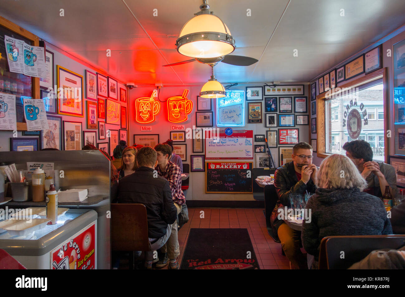 Red Arrow diner Manchester NH Stock Photo - Alamy