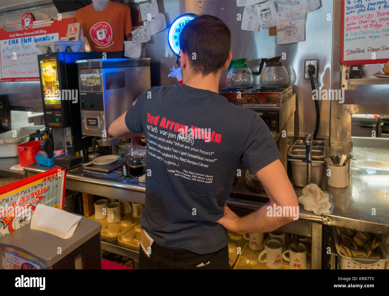 Red Arrow diner Manchester NH Stock Photo - Alamy