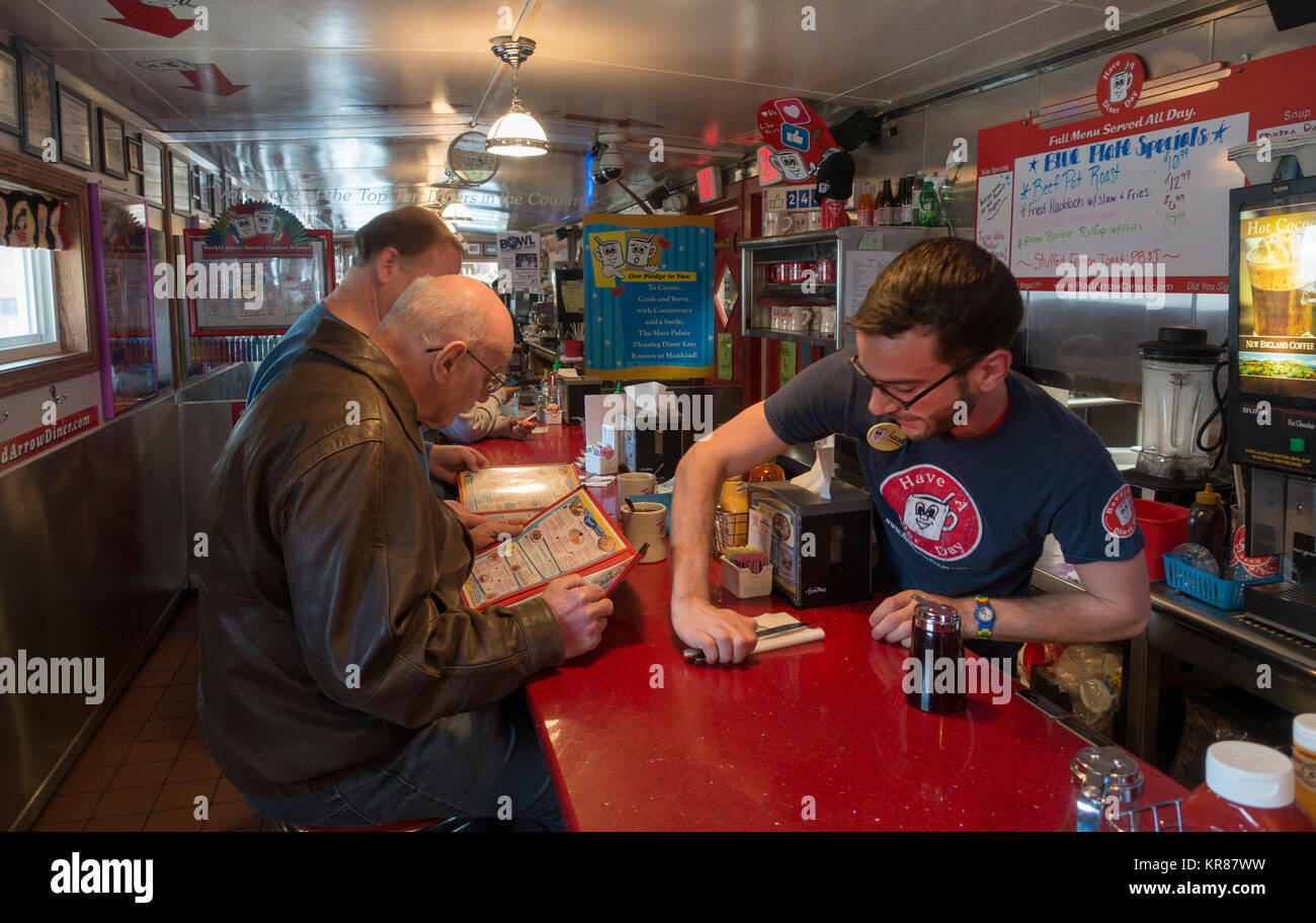 Red Arrow diner Manchester NH Stock Photo - Alamy