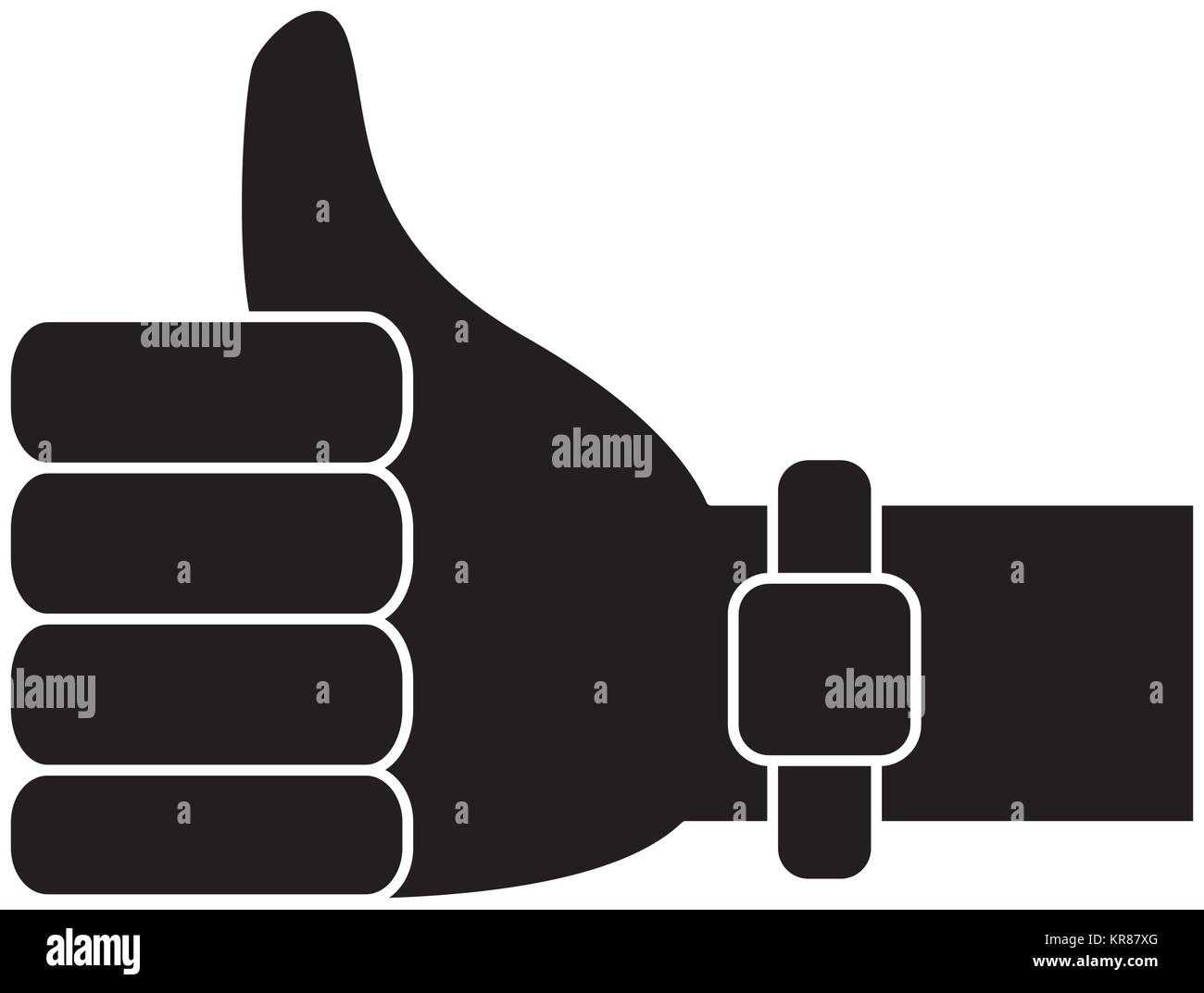 Thumb up hand symbol icon vector illustration graphic design Stock ...