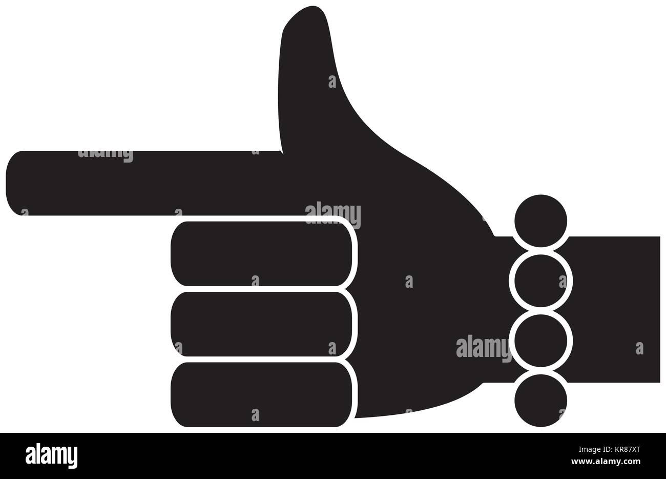 Hand pointing symbol icon vector illustration graphic design Stock ...