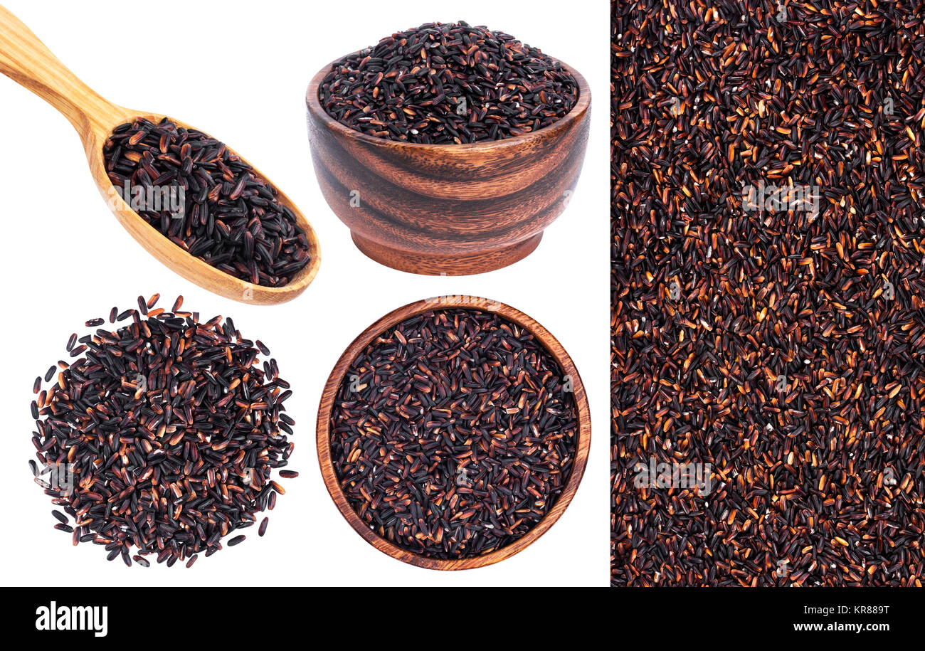 Pile rice on black hi-res stock photography and images - Alamy