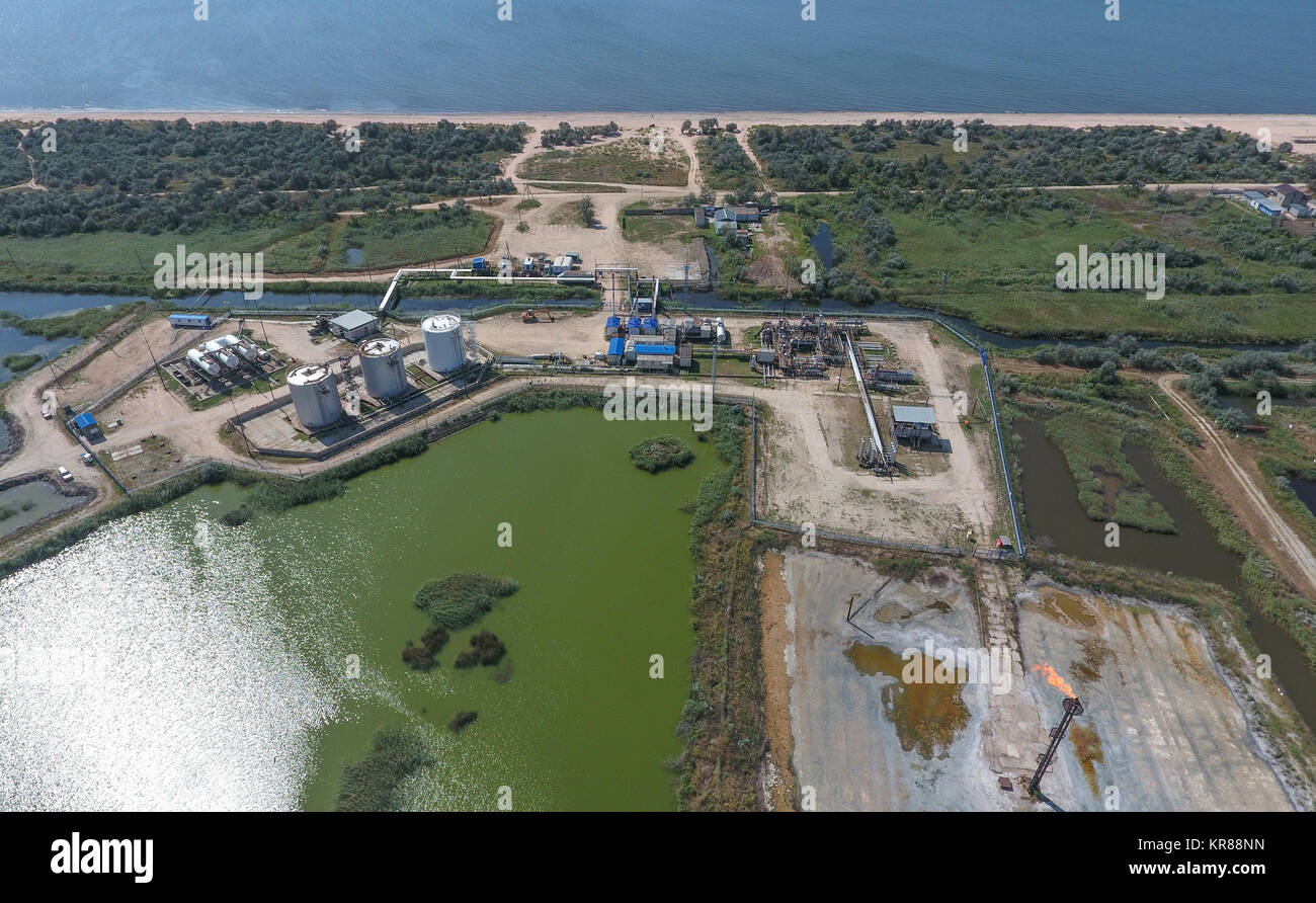 Equipment for the drying gas and condensate collection. Top view Stock ...