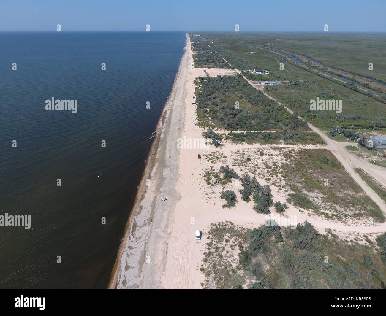 Top view of the Sea of Azov Stock Photo - Alamy