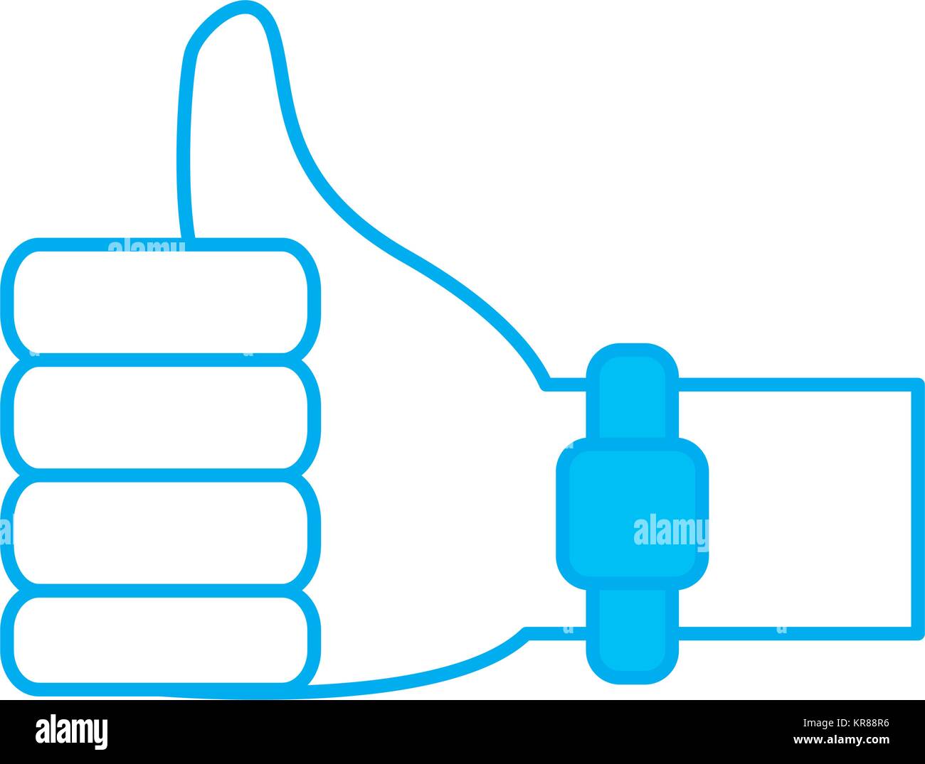 Thumb up hand symbol icon vector illustration graphic design Stock ...