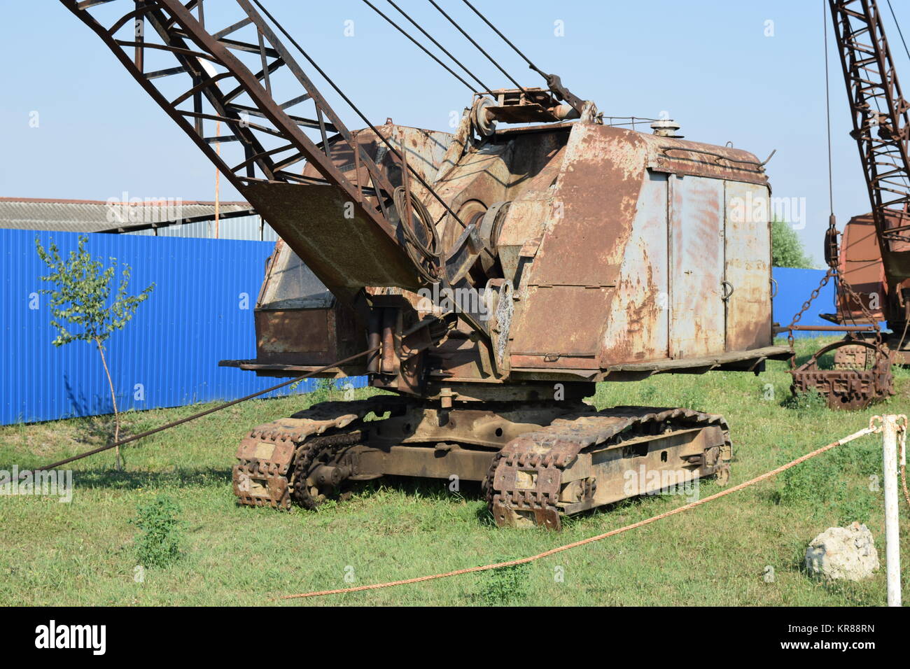 Old quarry near the dragline Stock Photo - Alamy