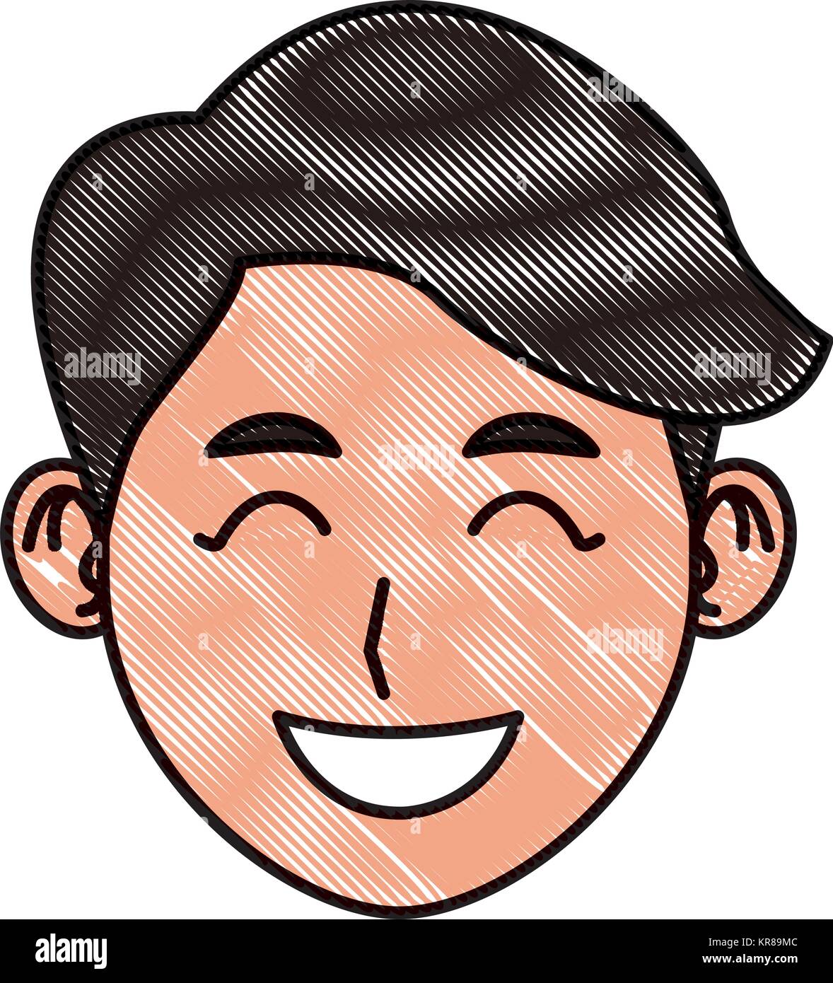 Young Man Face Cartoon Icon Vector Illustration Graphic Design Stock Vector Image And Art Alamy