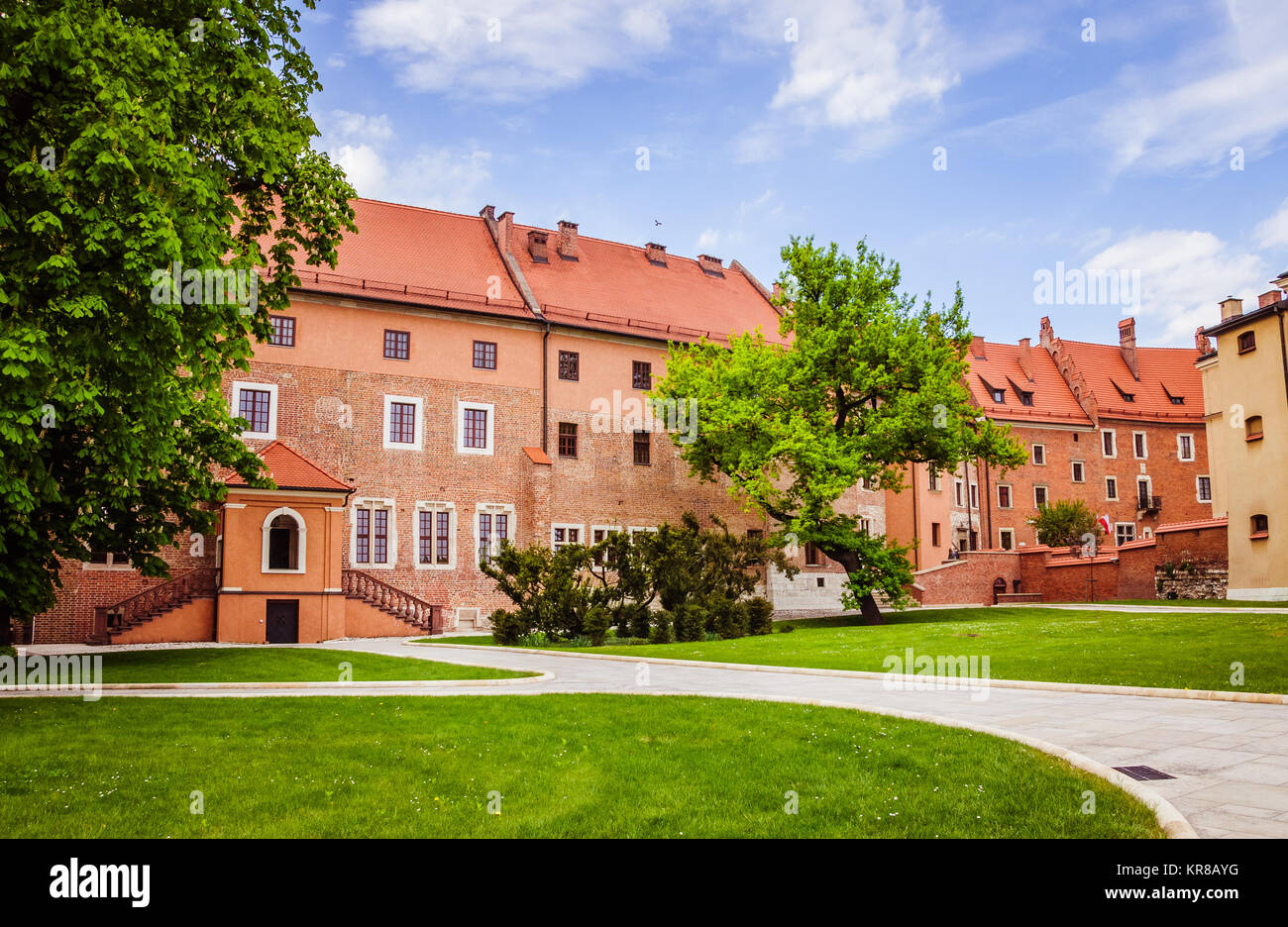 An ancient castle in eastern Europe Stock Photo - Alamy