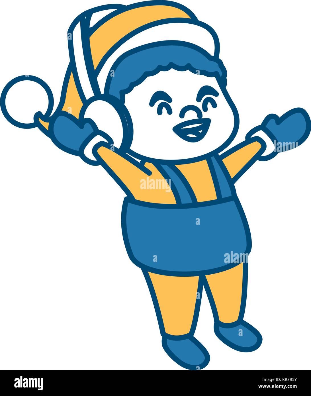 Cute boy christmas cartoon Stock Vector Image & Art - Alamy