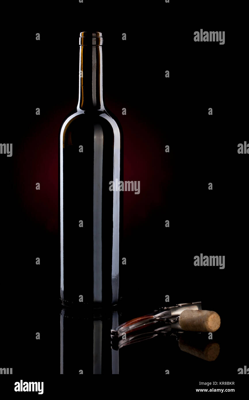 red wine bottle Stock Photo - Alamy