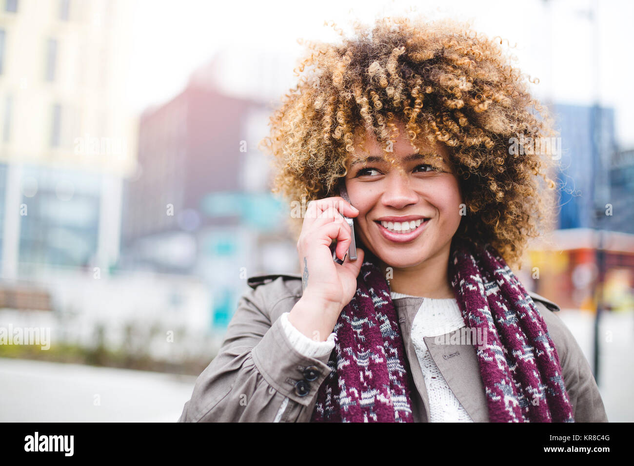 City Phone Call Stock Photo - Alamy