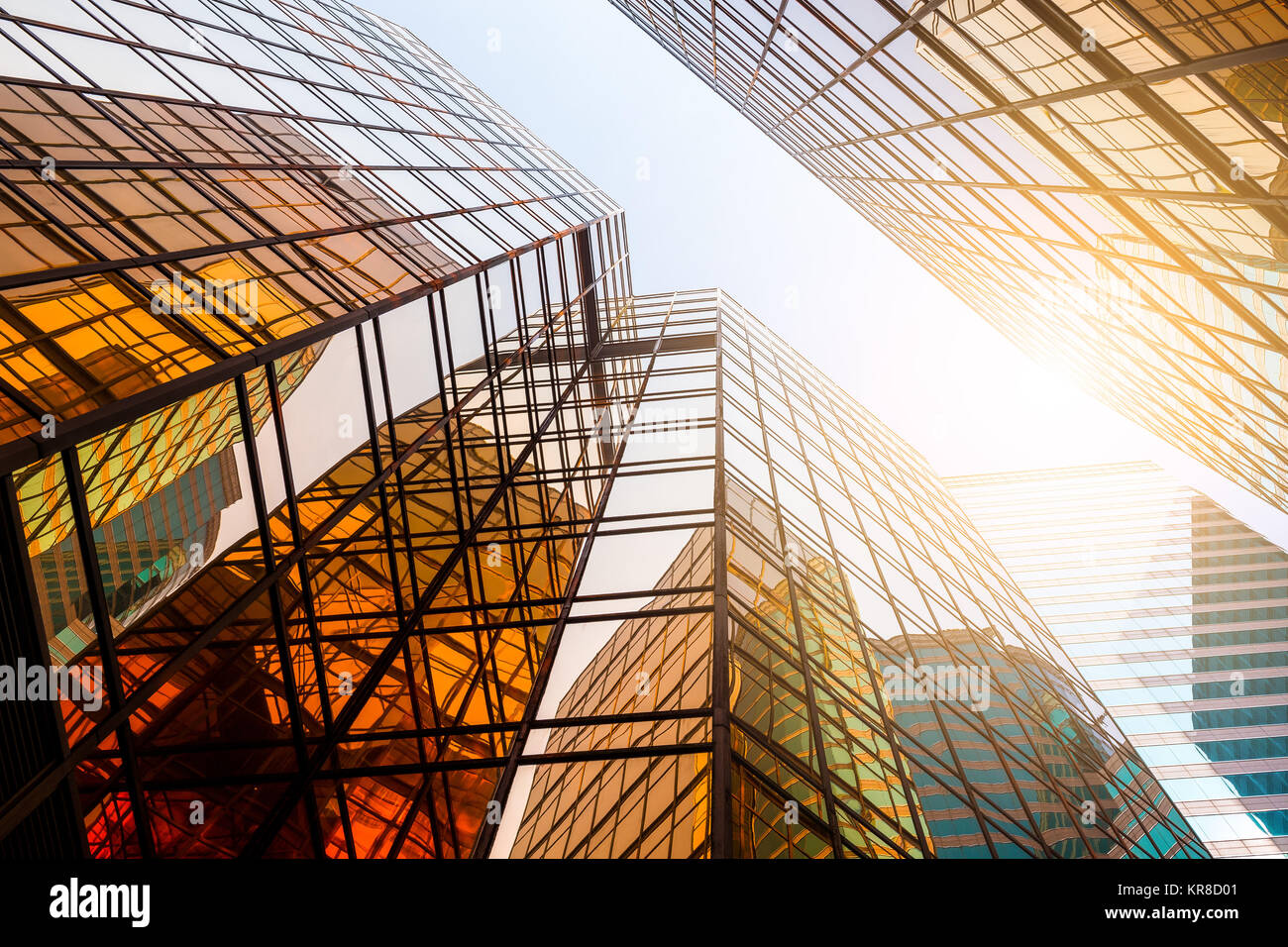 Office tower from low angle Stock Photo - Alamy