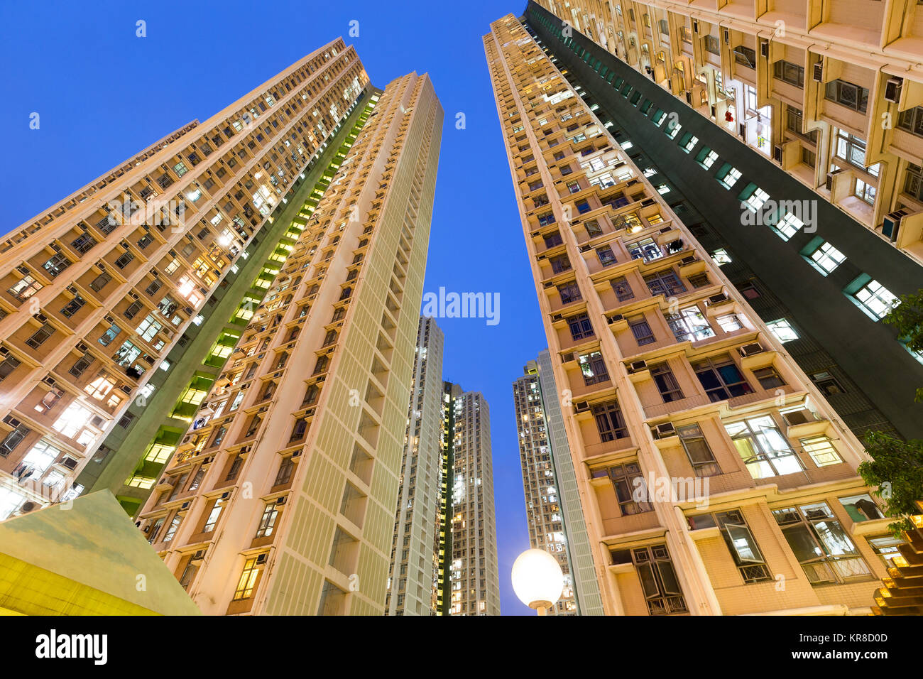 Residential building to the sky at night Stock Photo - Alamy