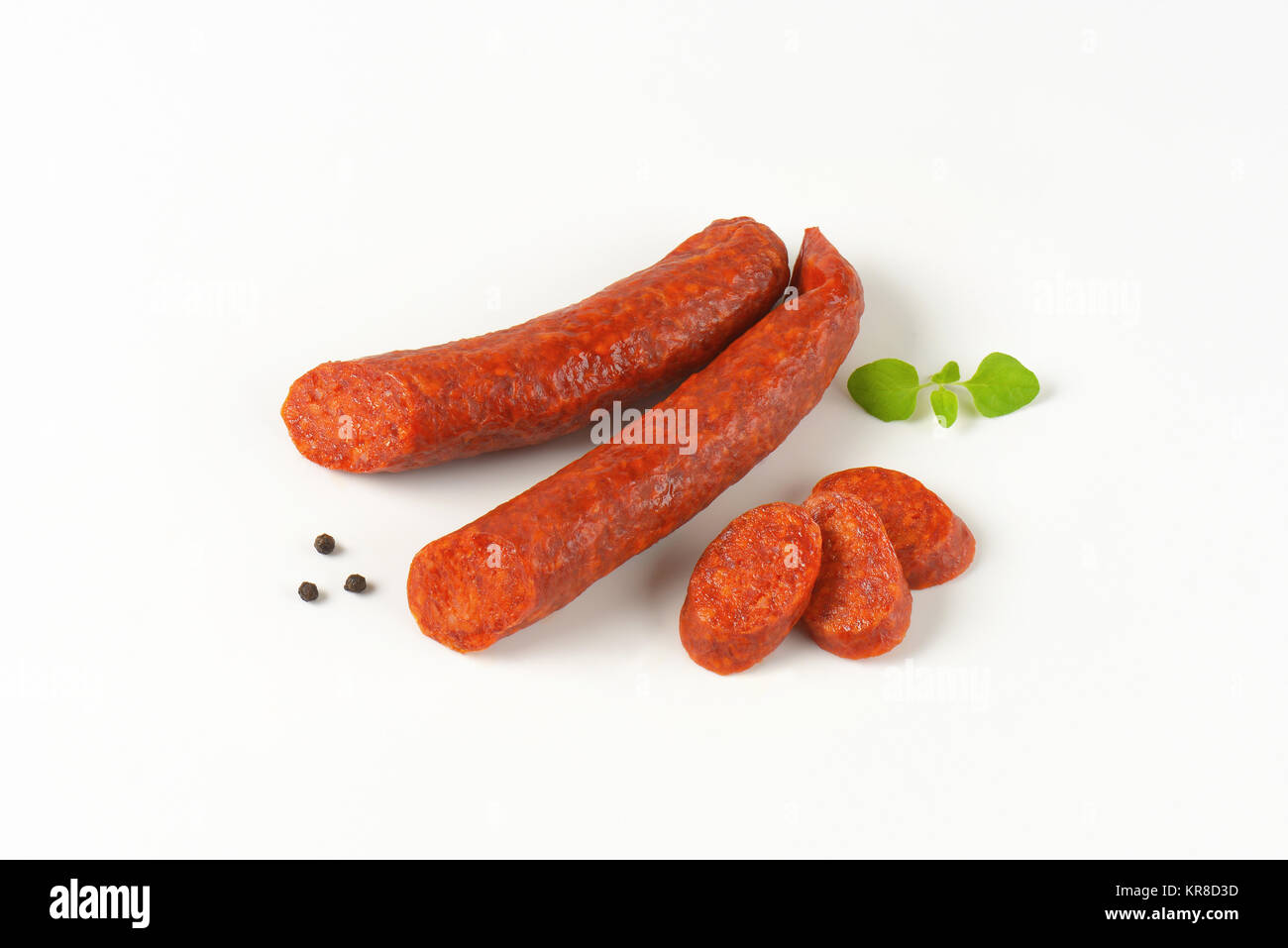 Hungarian Csabai Sausages Stock Photo - Alamy