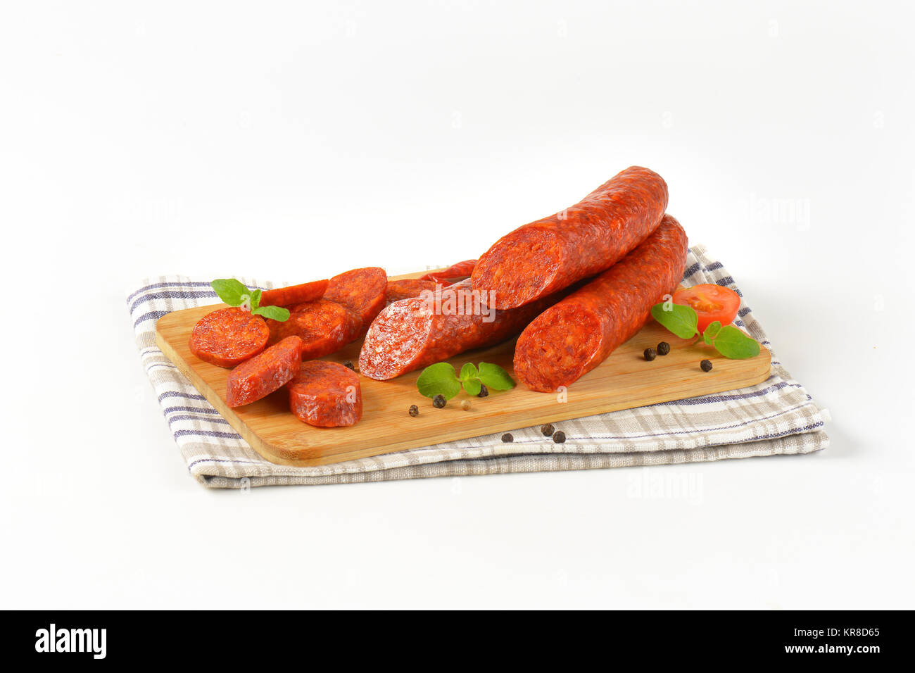 Hungarian Csabai Sausages Stock Photo - Alamy