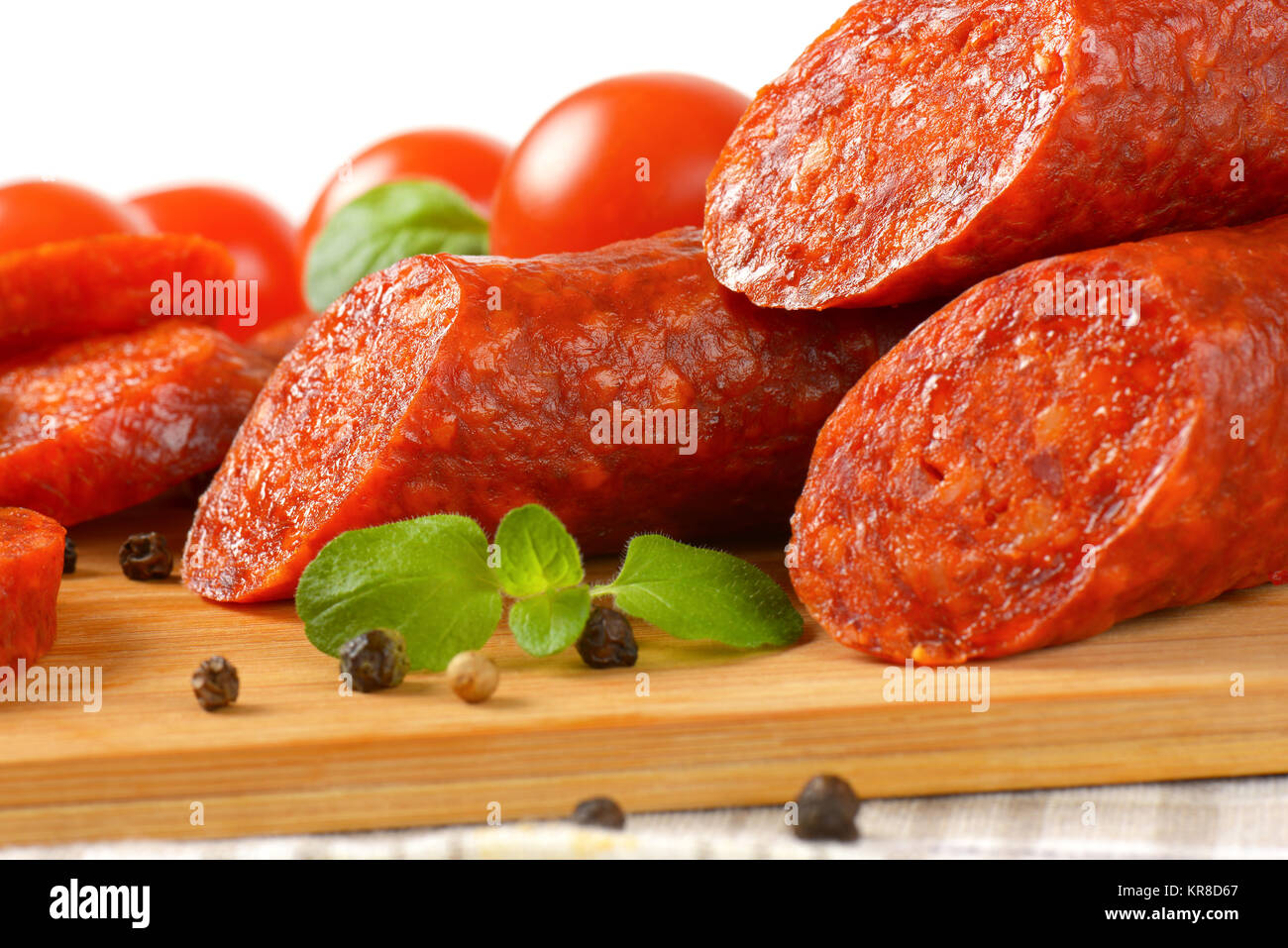 Hungarian Csabai Sausages Stock Photo - Alamy