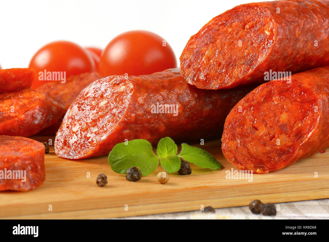 Hungarian Csabai Sausages Stock Photo - Alamy