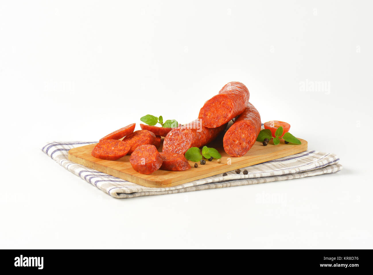 Hungarian Csabai Sausages Stock Photo - Alamy