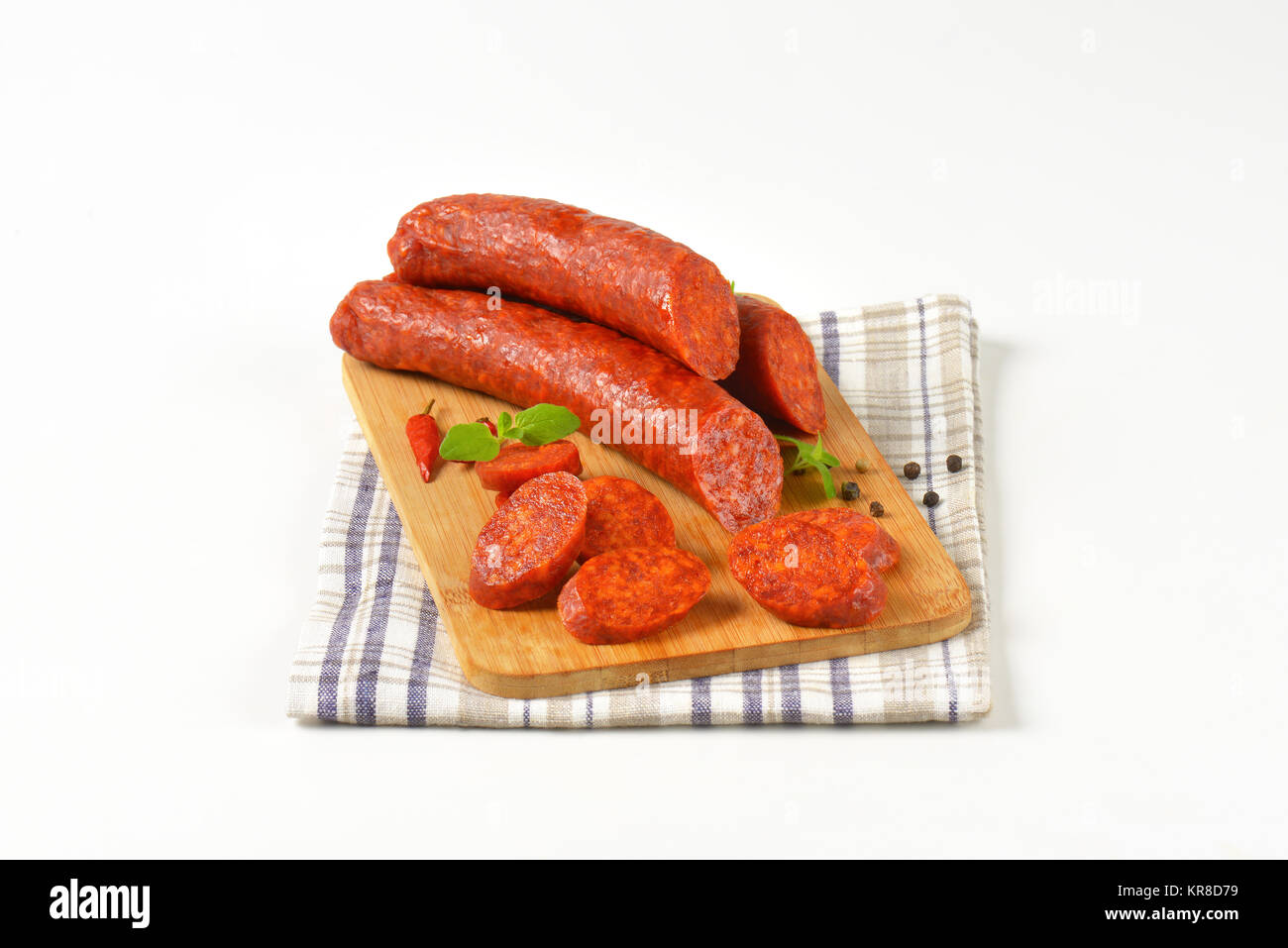 Hungarian Csabai Sausages Stock Photo - Alamy