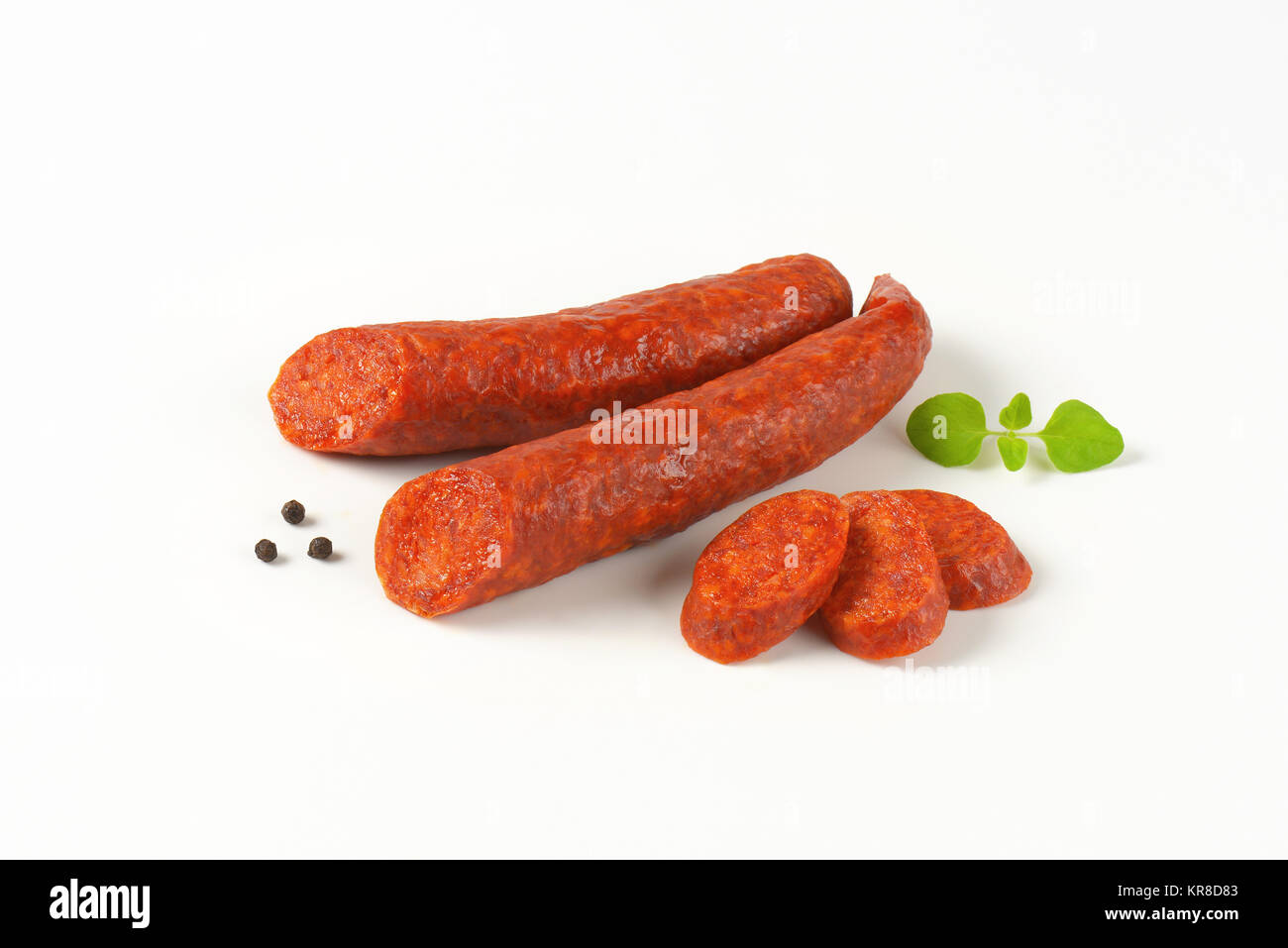 Hungarian kielbasa Cut Out Stock Images & Pictures - Alamy